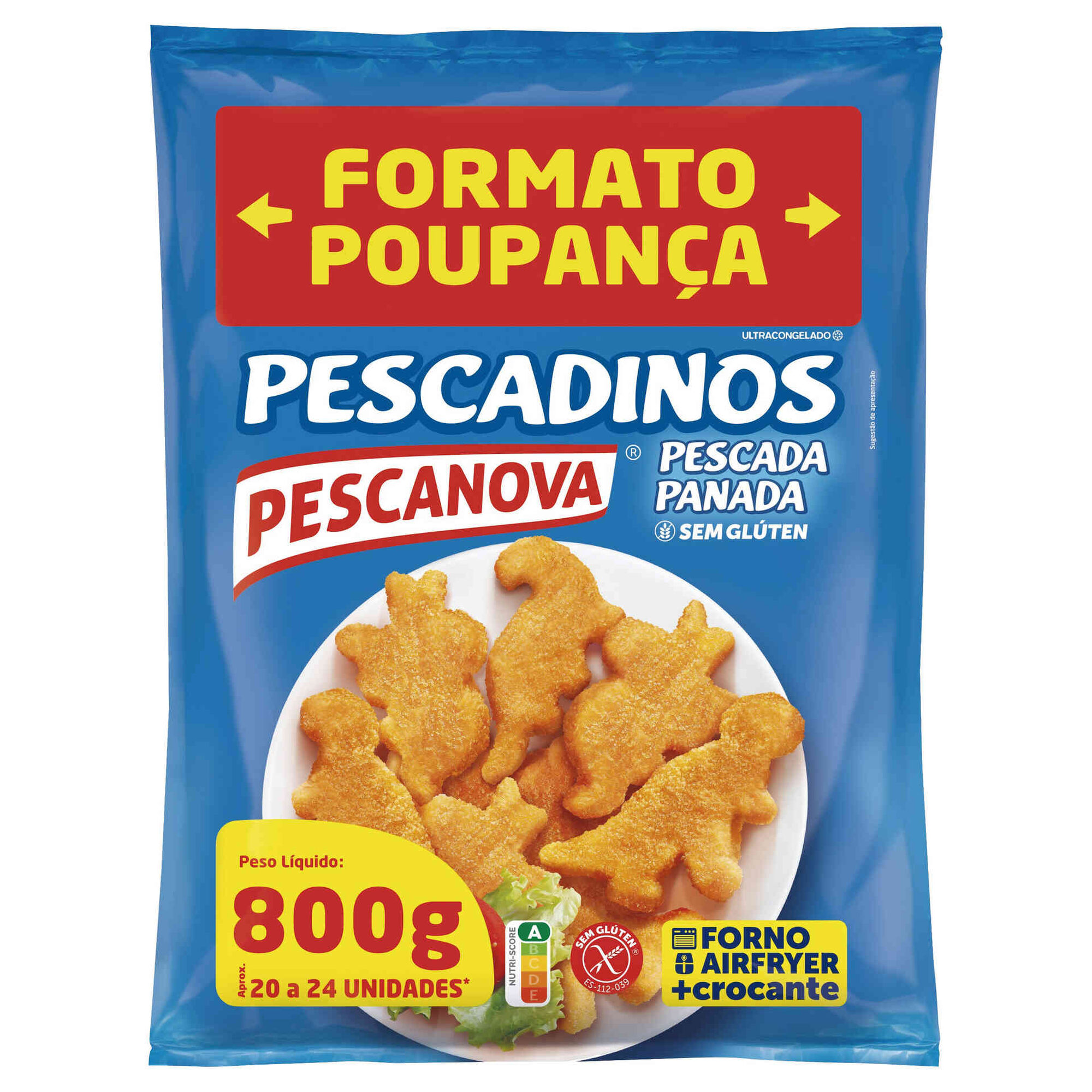 Pescadinos de Pescada Panada sem Glúten Pescanova - emb. 800 gr ...