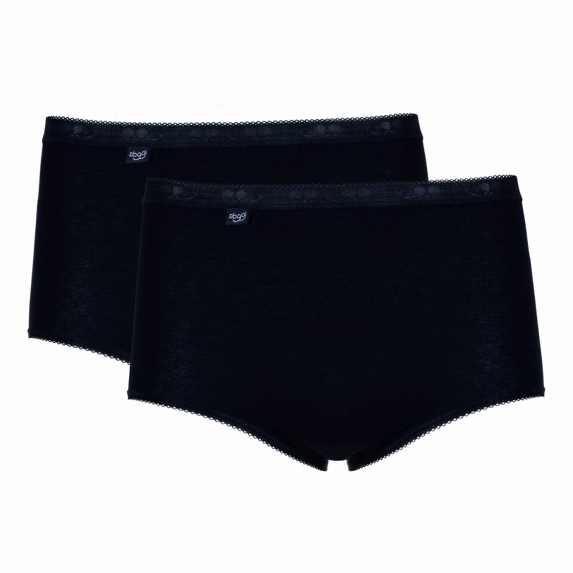 Conjunto 2 Cuecas Maxi Mulher Preto Sloggi - 2 un | Continente Online