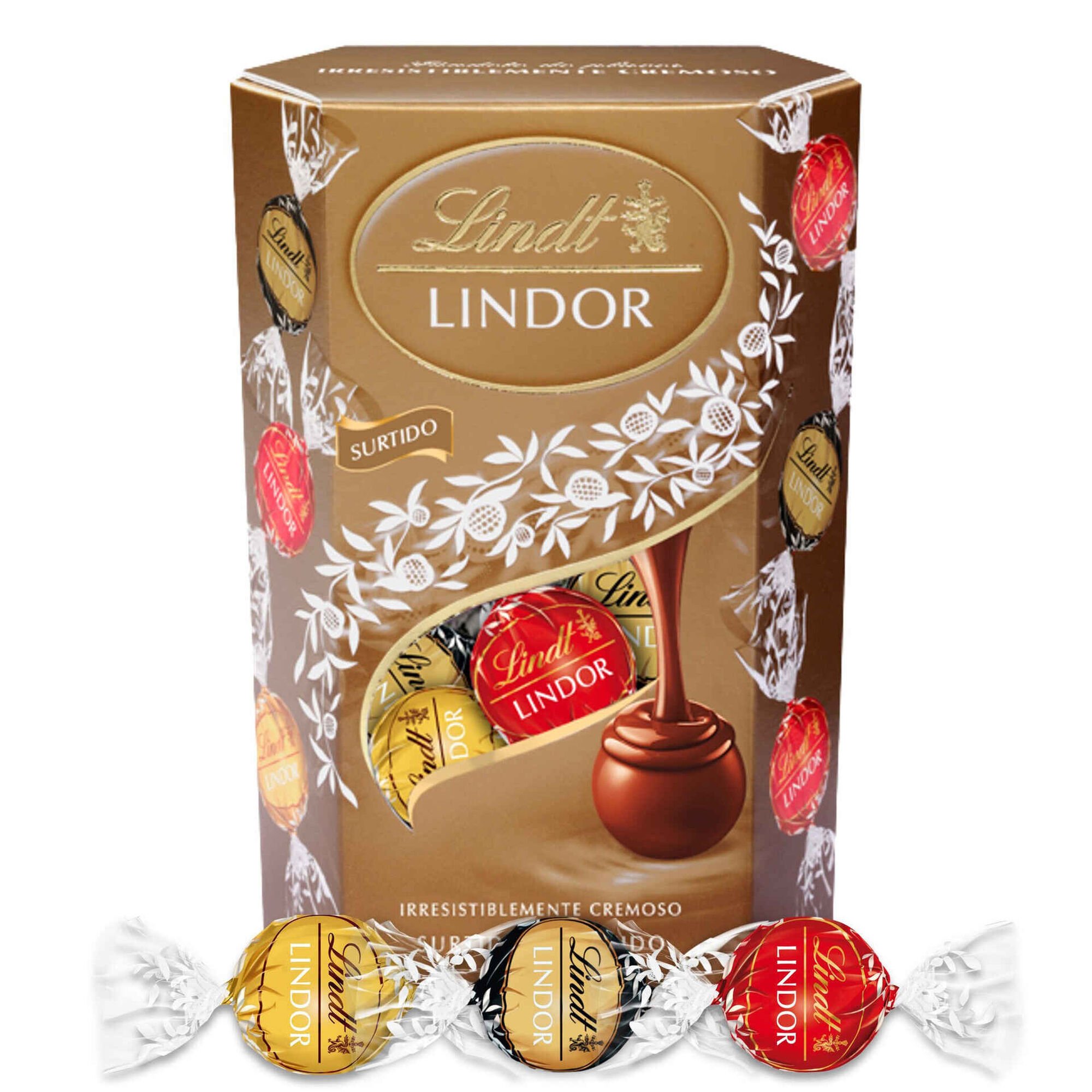 Bombons de Chocolate Lindor Cornet Sortido Lindt - emb. 200 gr ...