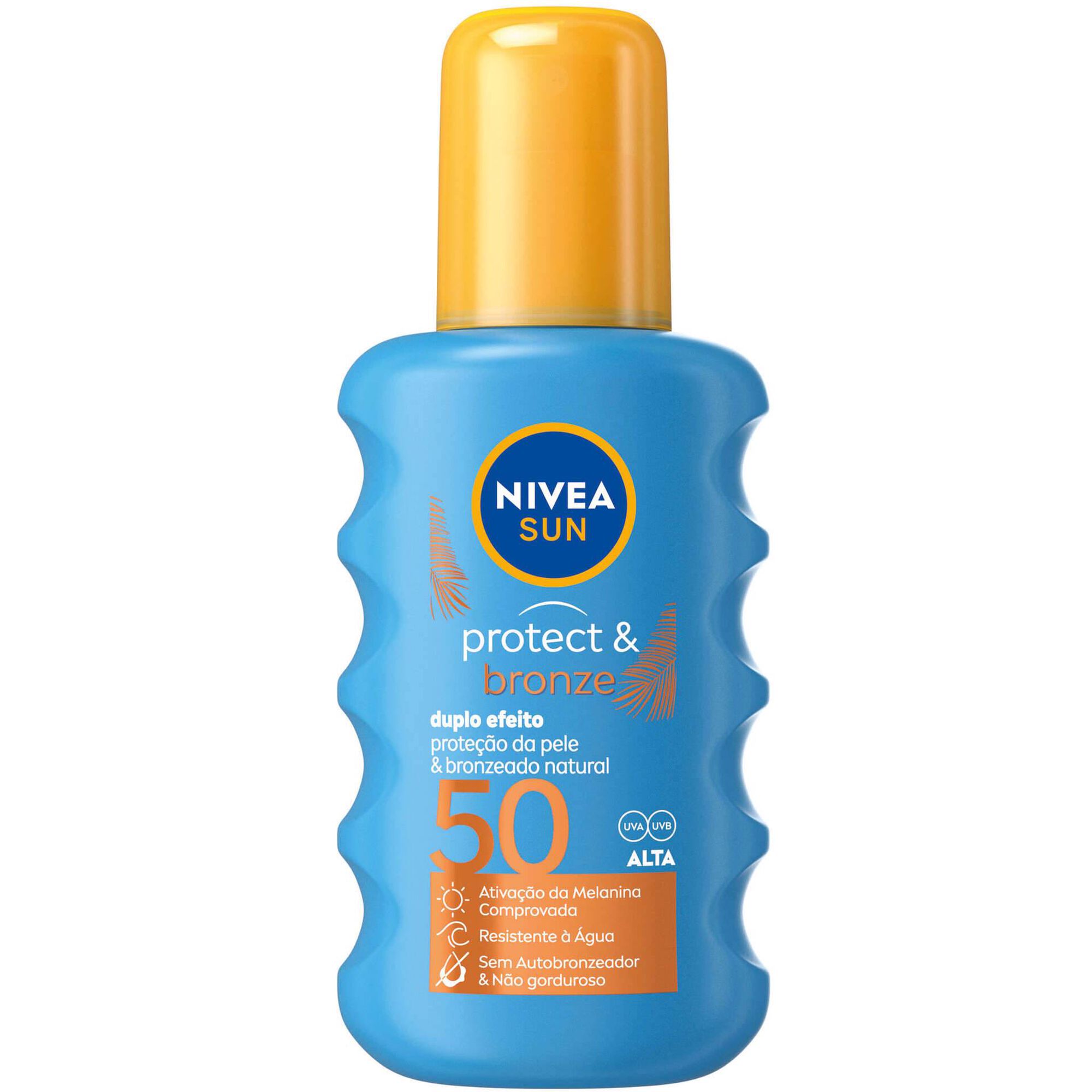 Protetor Solar Spray Protect & Bronze FP50 emb. 200 ml - Nivea | Continente
