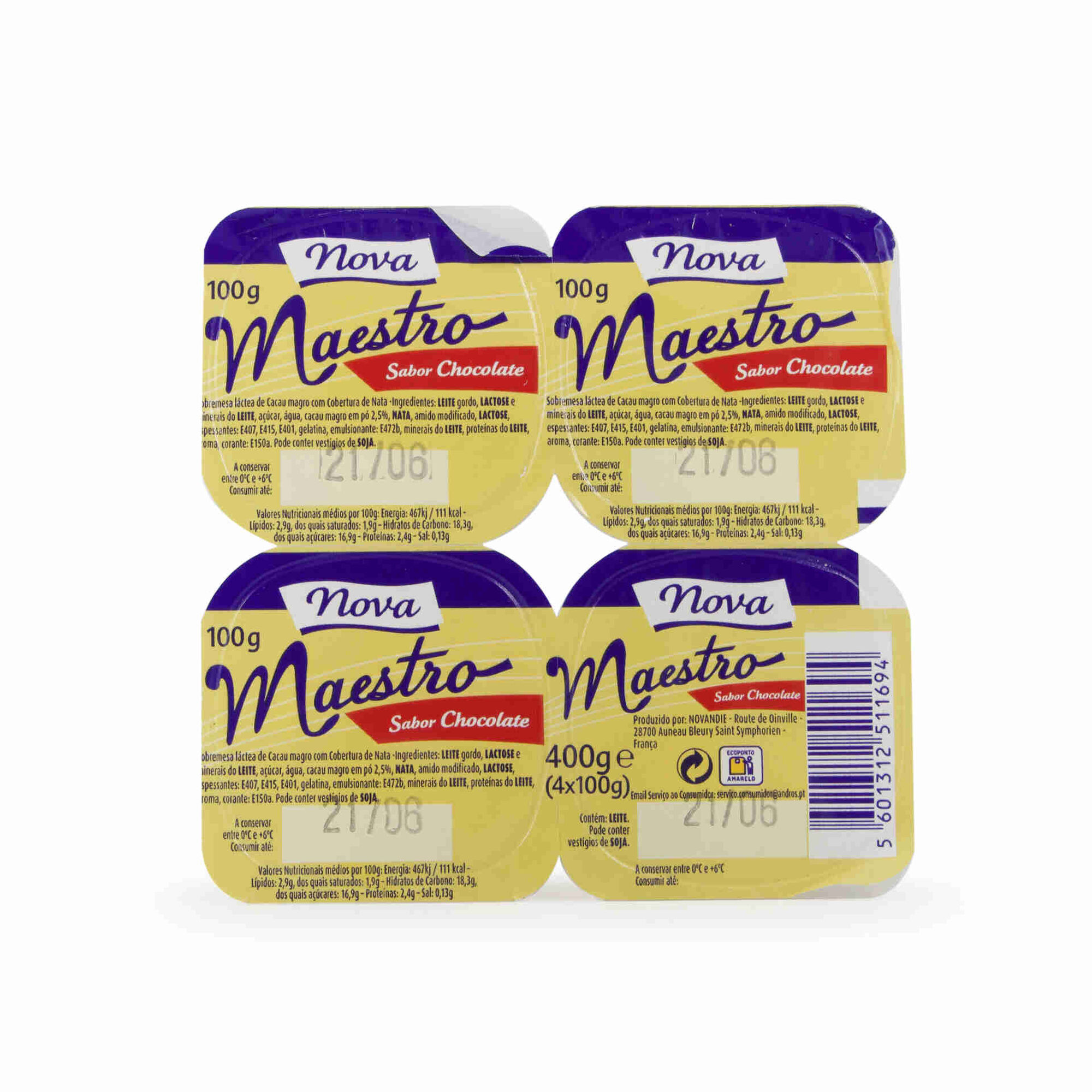 Liégeois Chocolate Nova Maestro - emb. 400 gr (4 un) | Continente Online