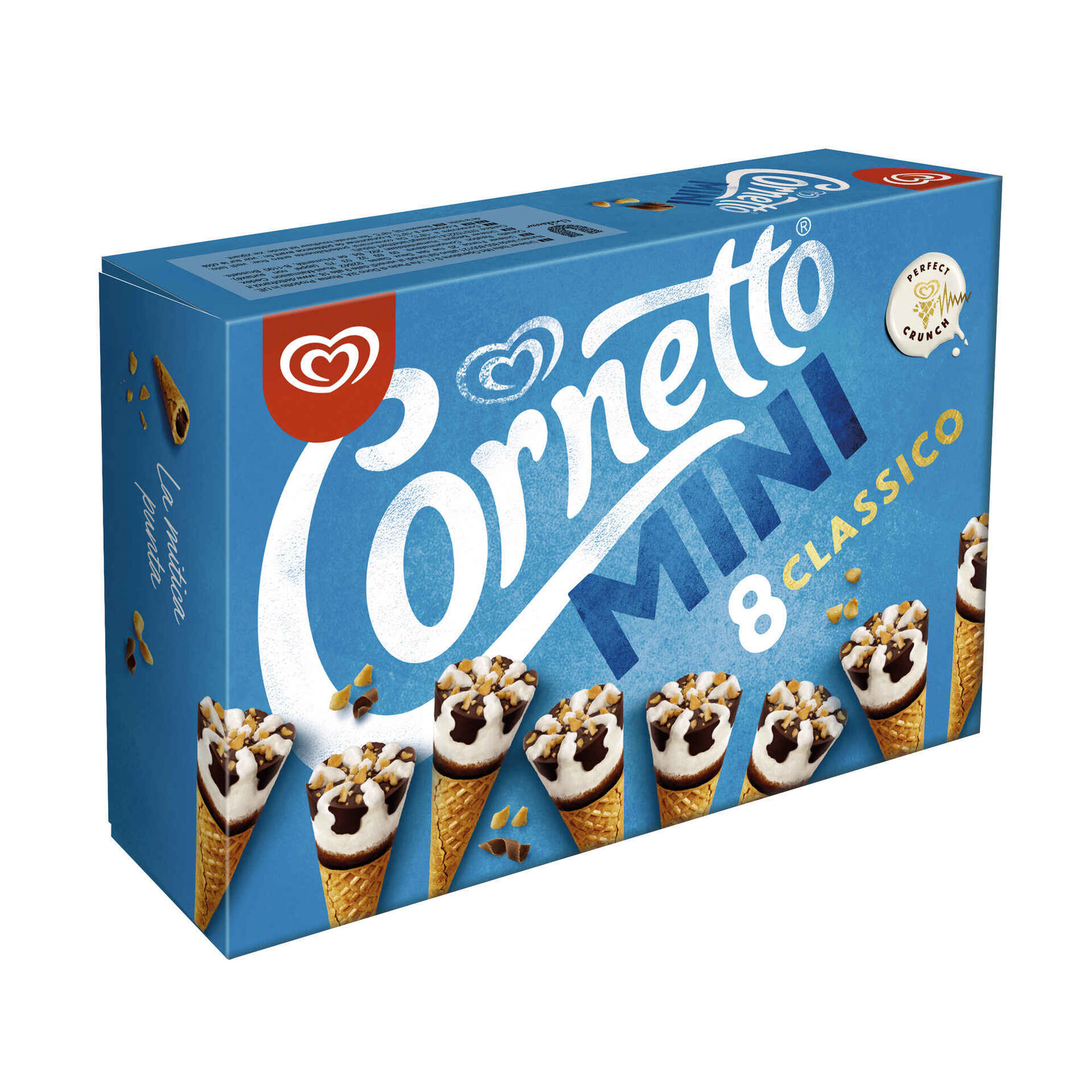 Gelado Mini Cone Clássico - emb. 480 ml (8 un) - Cornetto | Continente Online