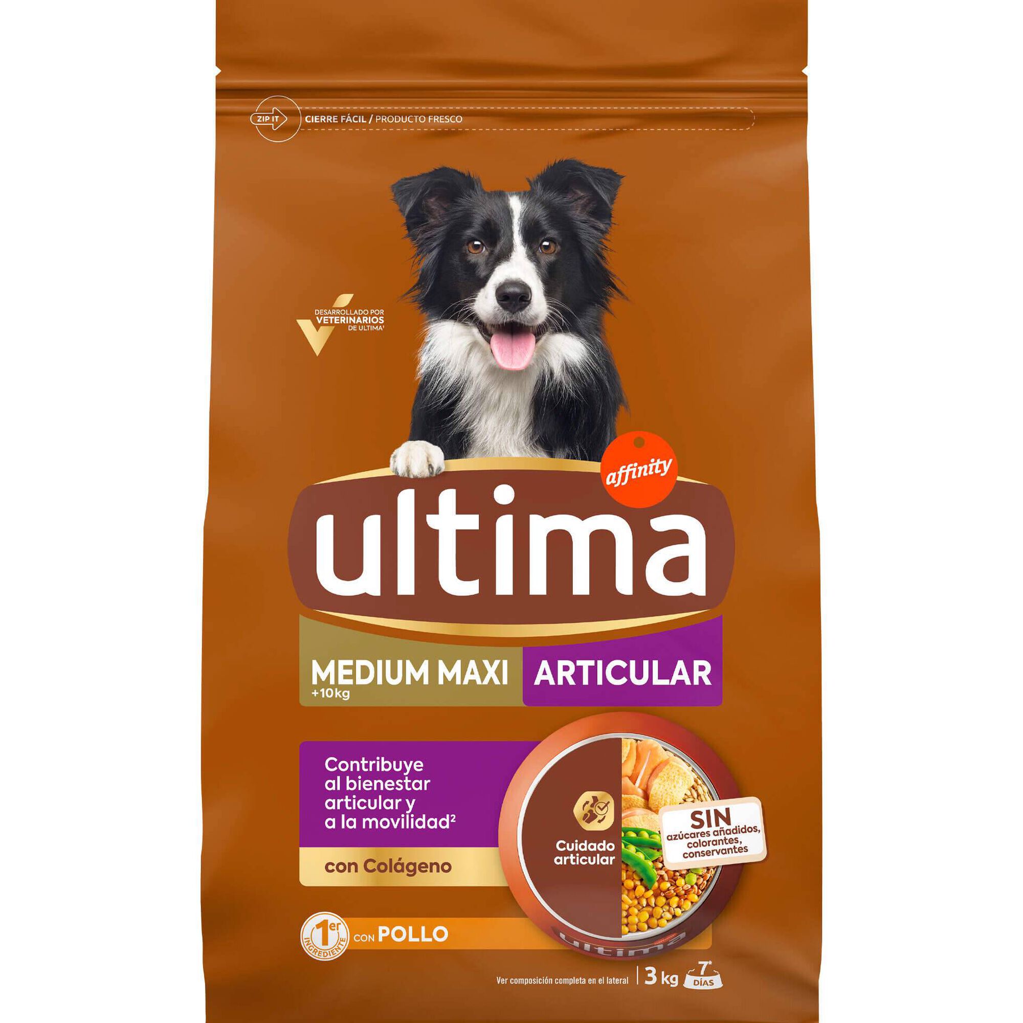 Ração para Cão Adulto e Sénior Articular Frango Affinity Ultima ...