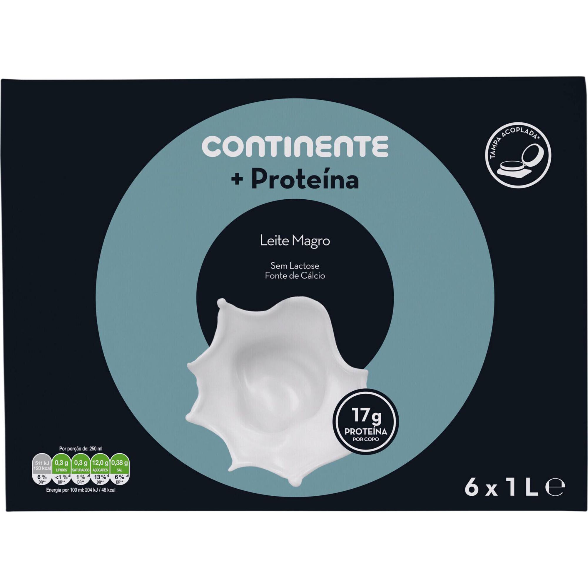 Leite Magro Proteína sem Lactose Continente | Continente Online