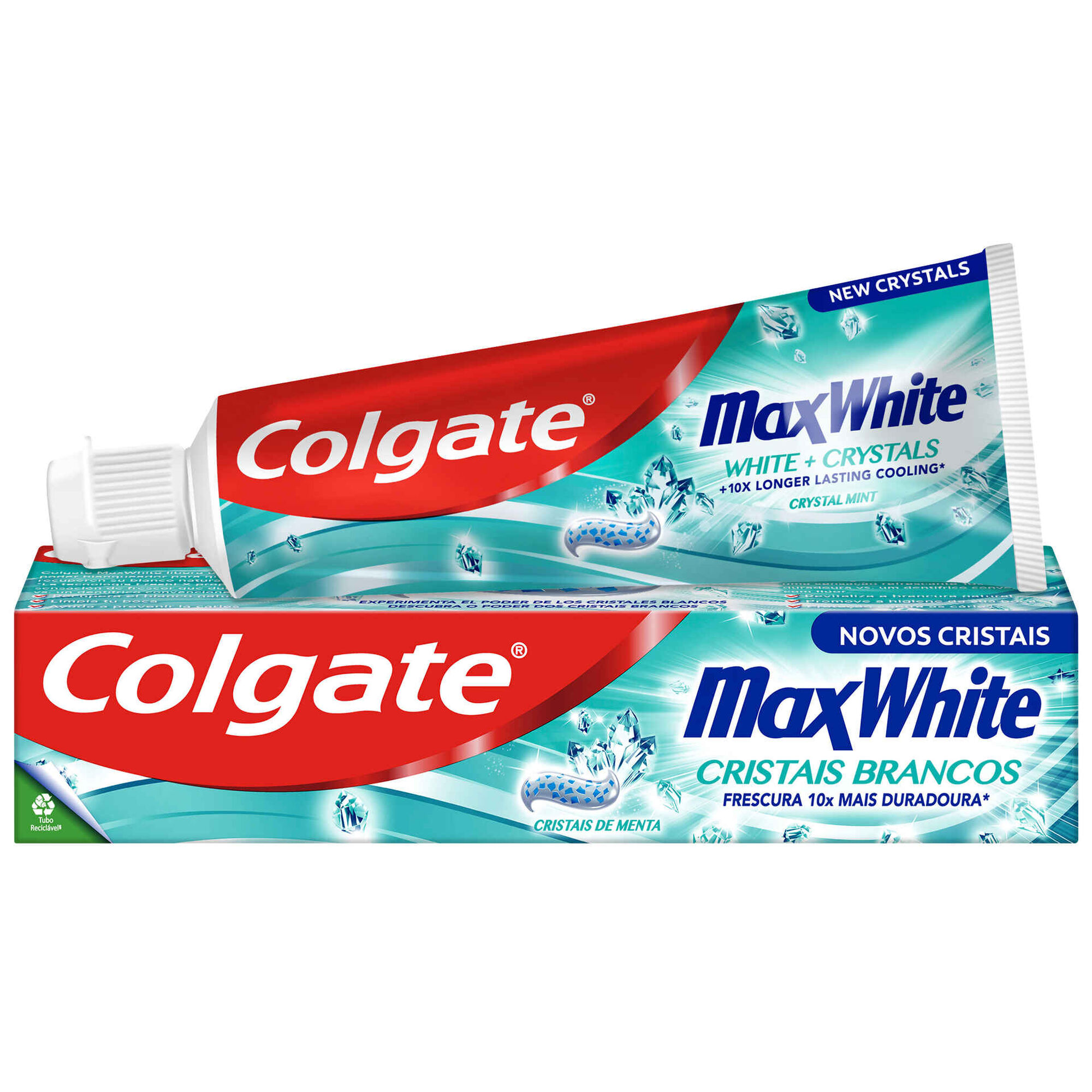 Pasta de Dentes Max White Cristais Brancos Colgate - emb. 75 ml ...