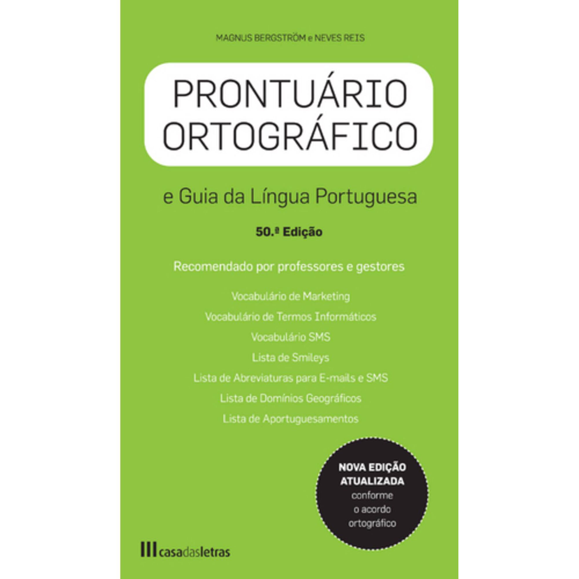 Prontuário Ortográfico Magnus Bergstrom | Continente Online