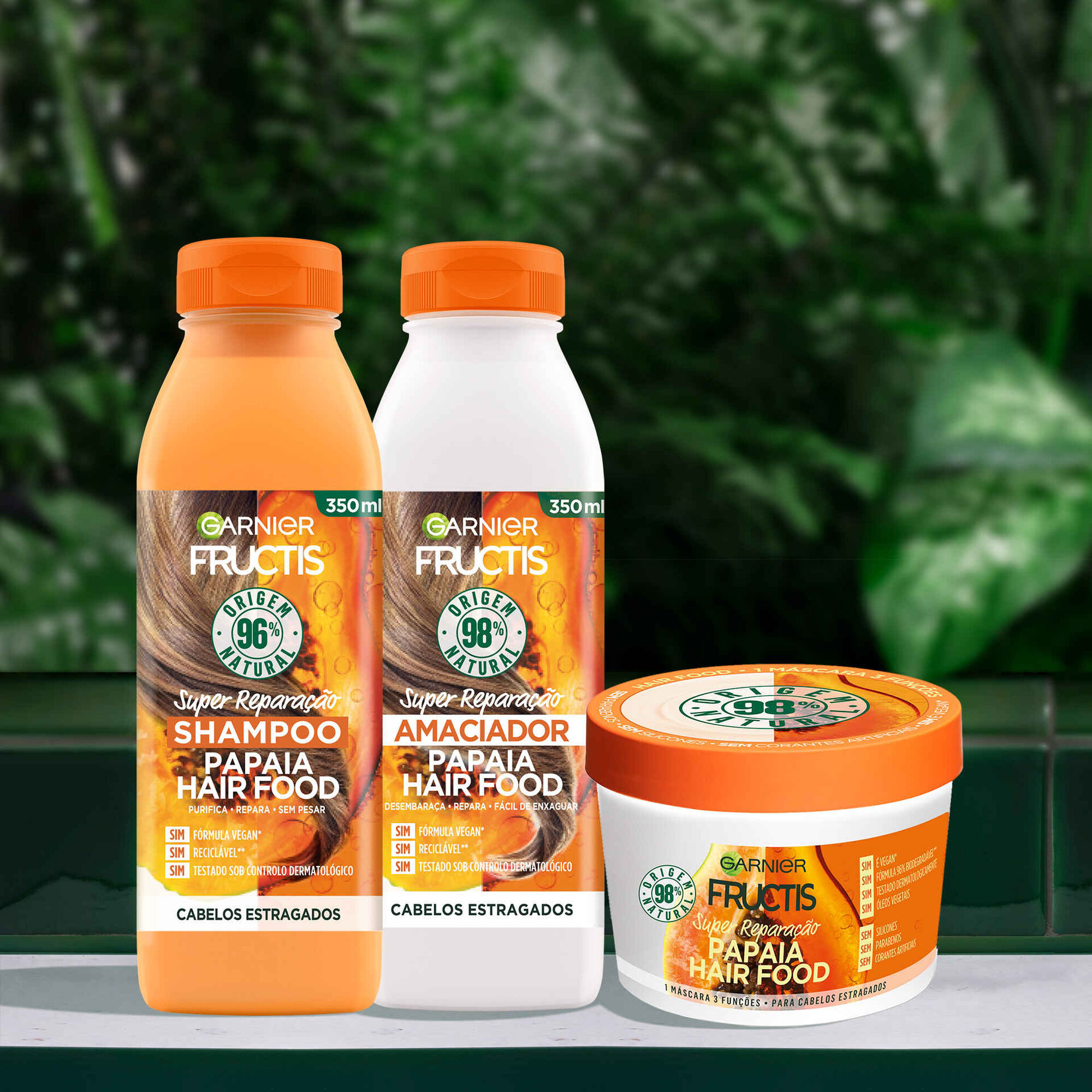 Rotina Fructis Hair Food Papaia