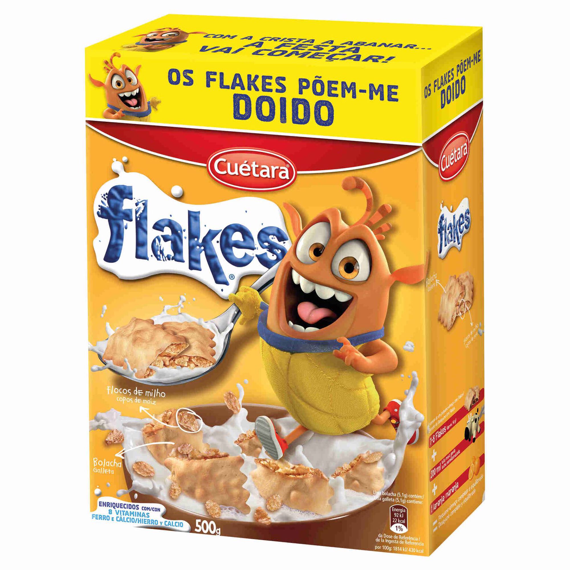 Bolachas Recheadas Flakes Emb 500 Gr Cuétara Continente