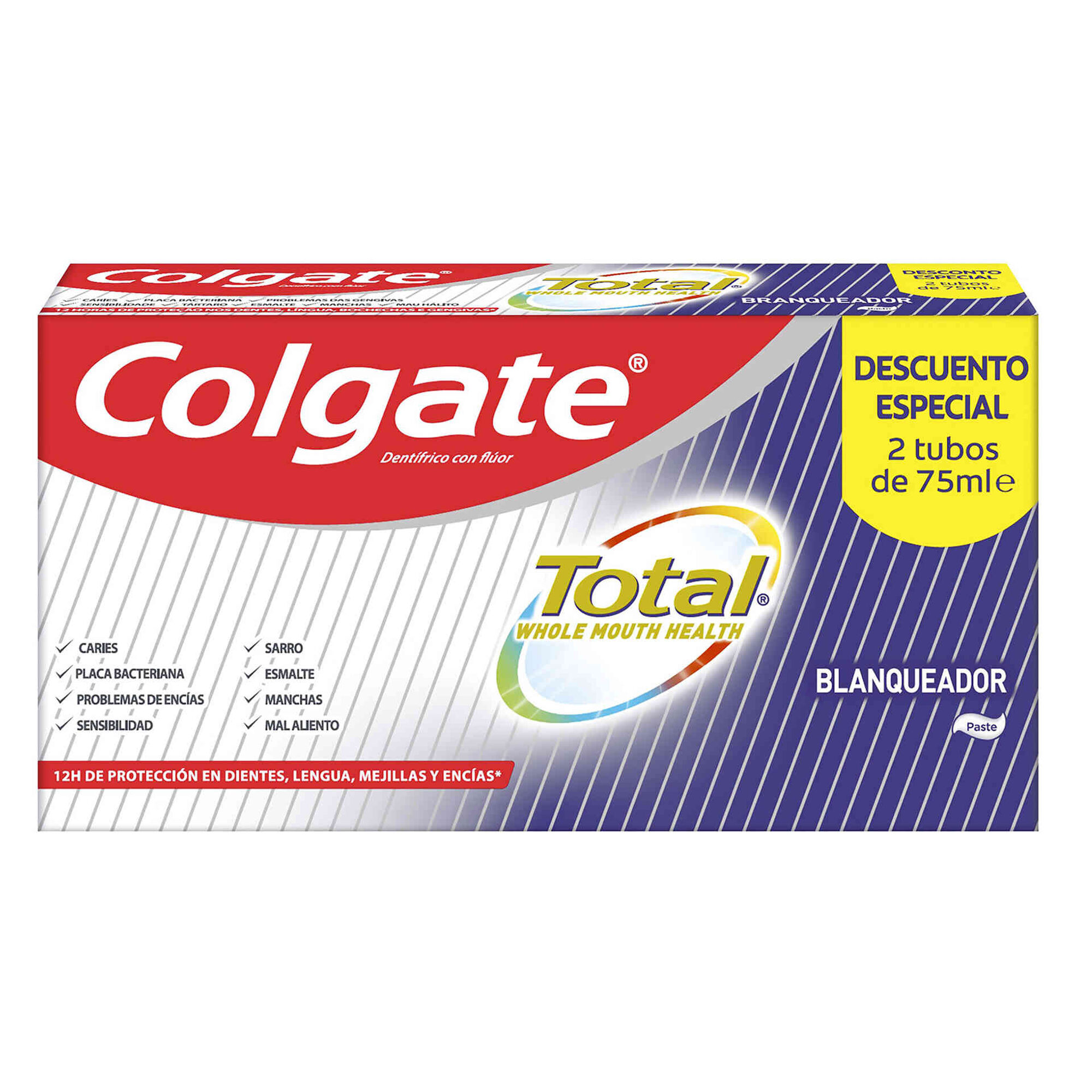 Pasta de Dentes Proteção Total Branqueadora - Colgate | Continente Online