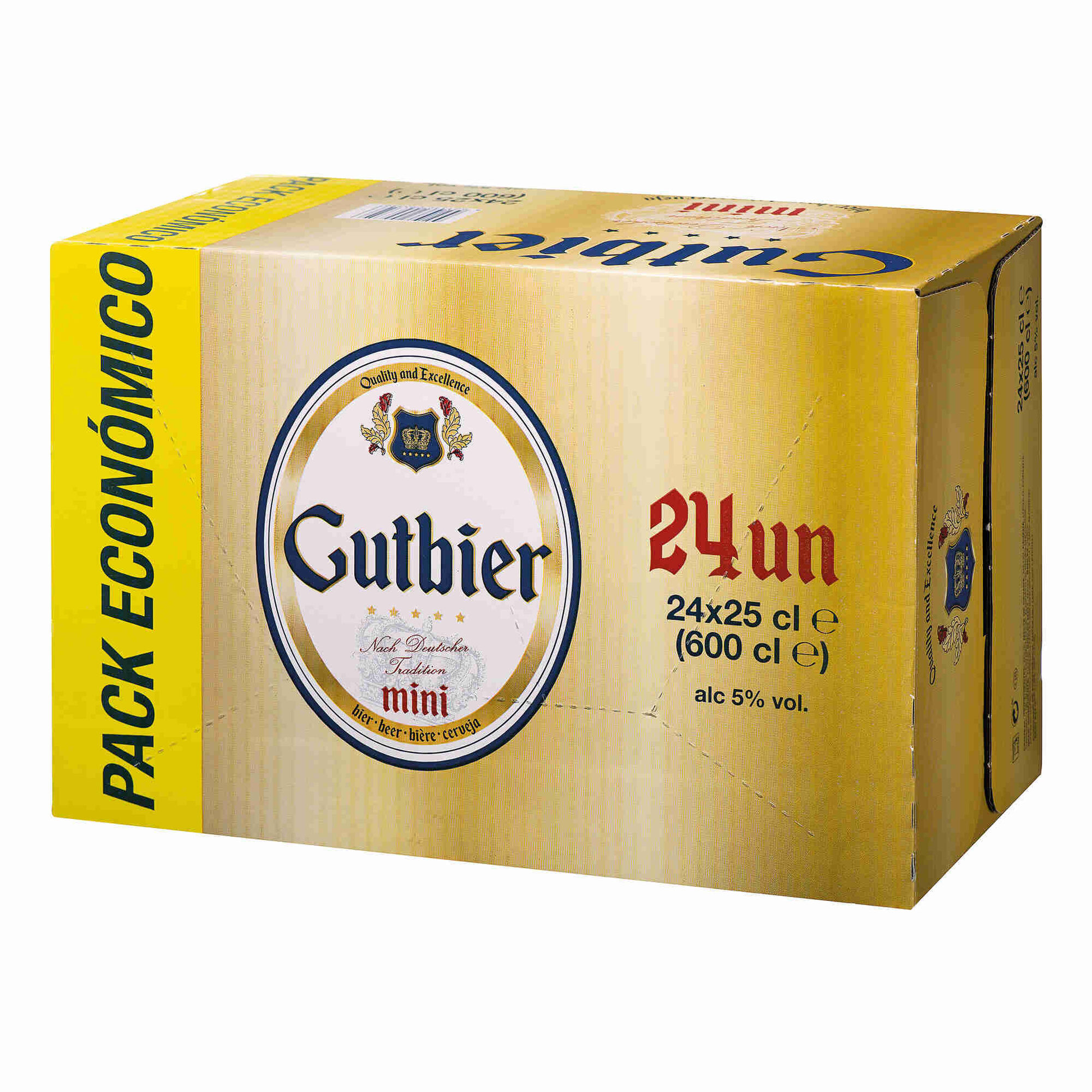 Cerveja com Álcool Mini emb. 24 x 25 cl - Gutbier | Continente