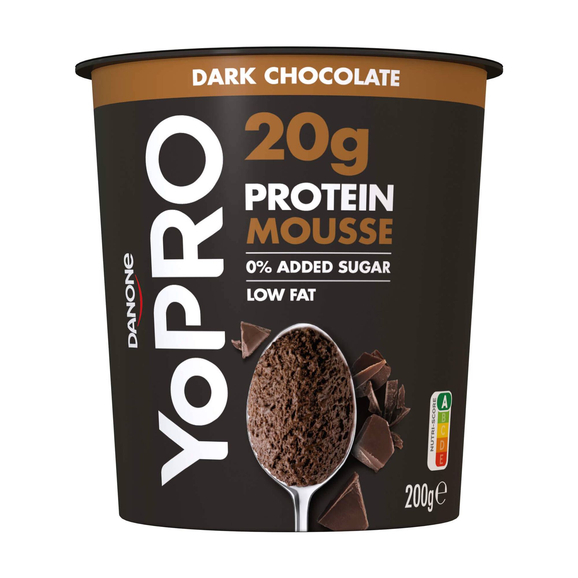 Mousse Proteína Chocolate Negro - emb. 200 gr - Yopro | Continente Online