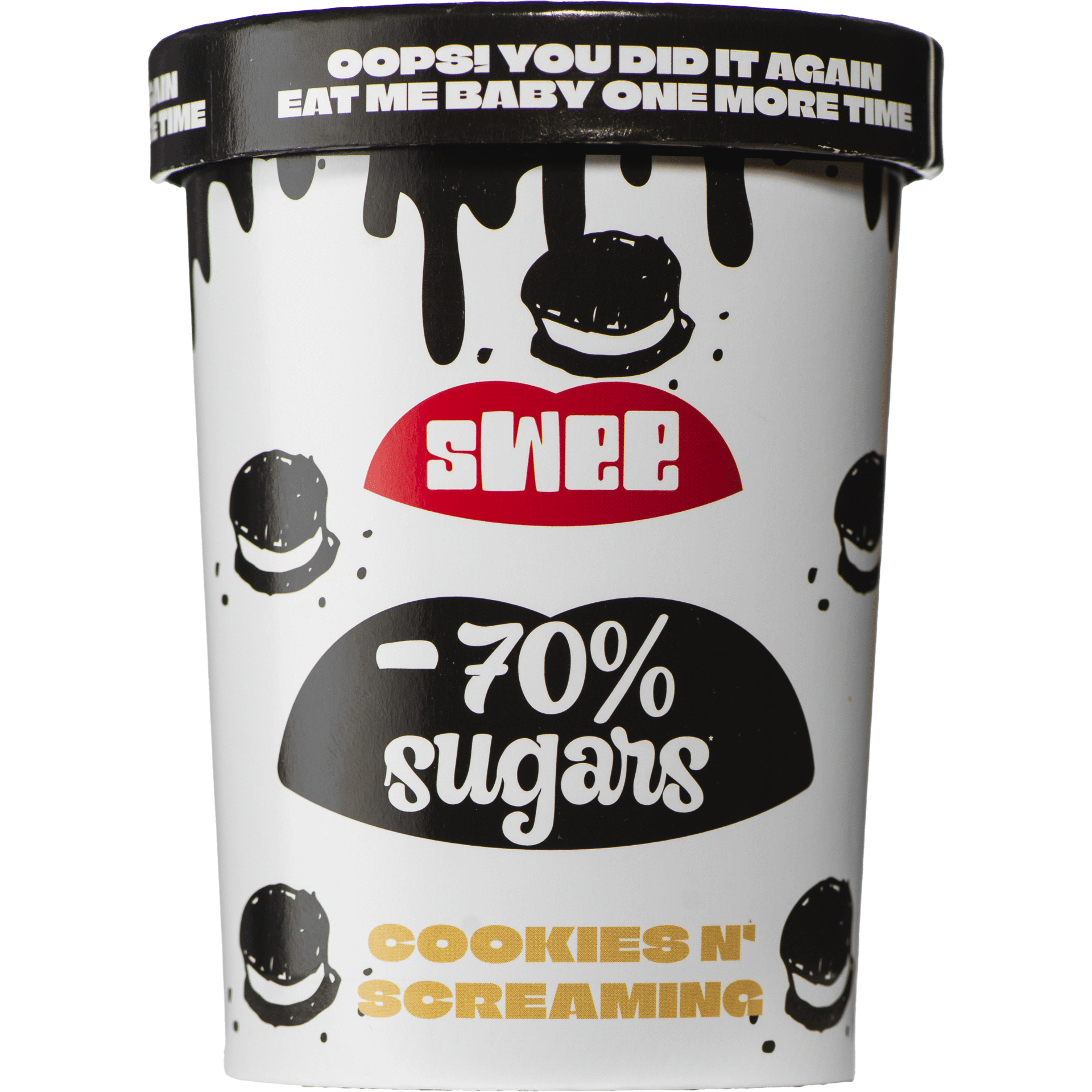 Gelado Baunilha Marshmallow e Cookies Vegan Swee - emb. 500 ml ...