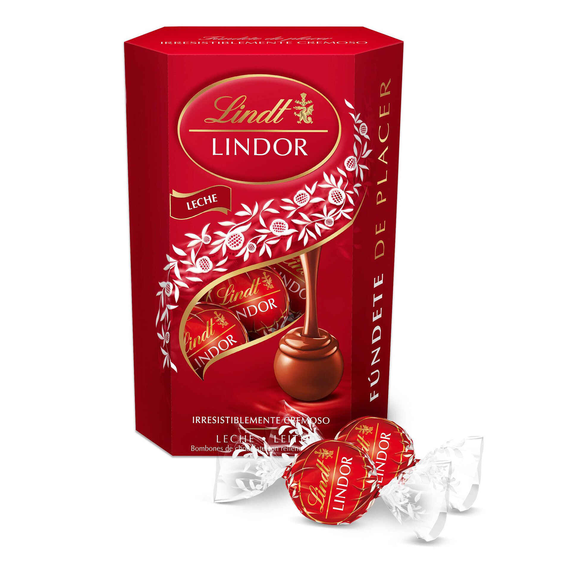 Bombons de Chocolate de Leite Lindor Cornet Lindt - emb. 200 gr ...