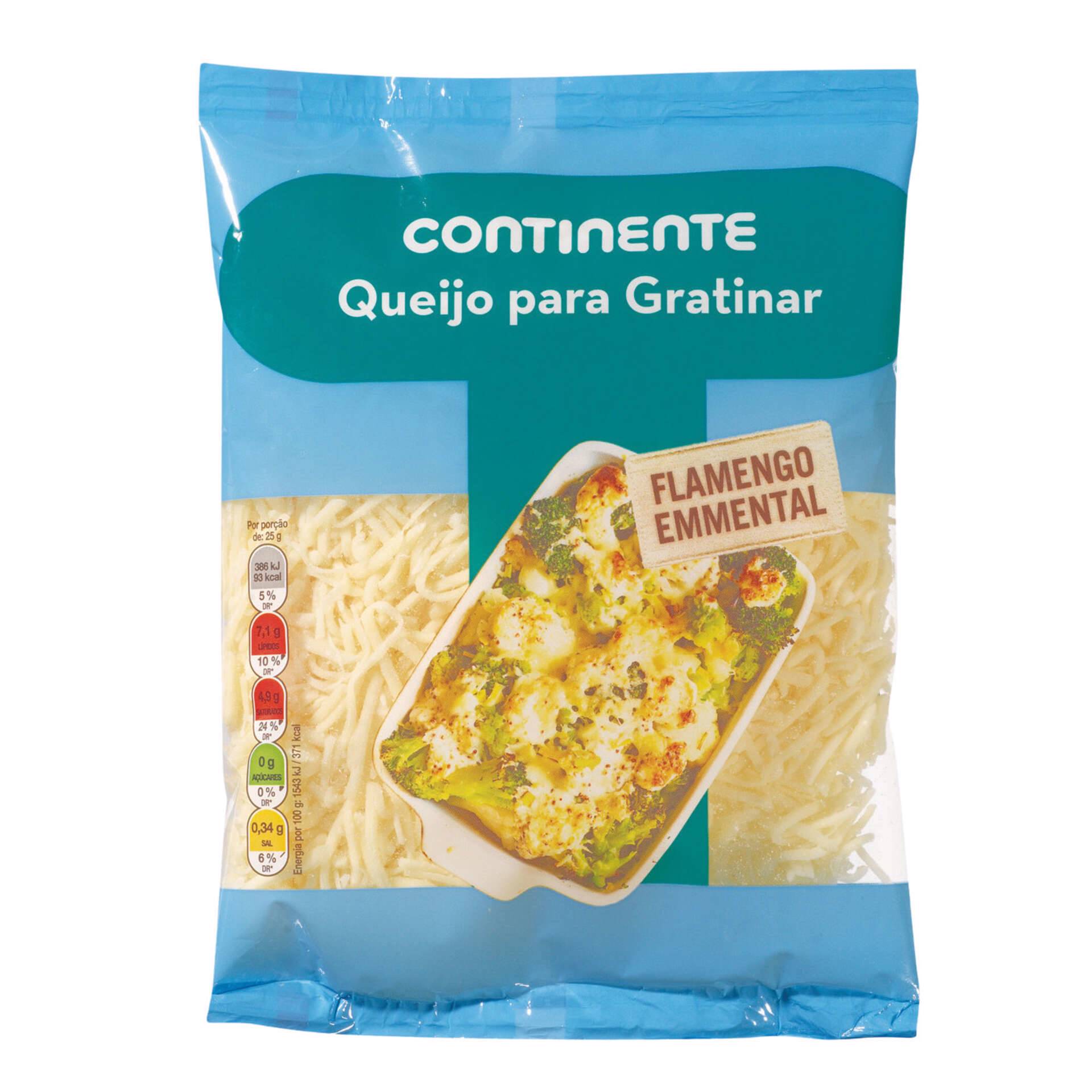 Queijo Ralado para Gratinar Continente | Continente Online