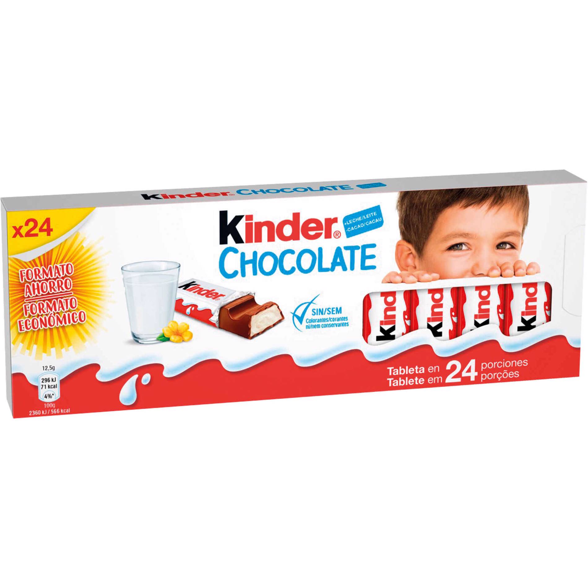 Barrinhas de Chocolate de Leite Kinder | Continente Online