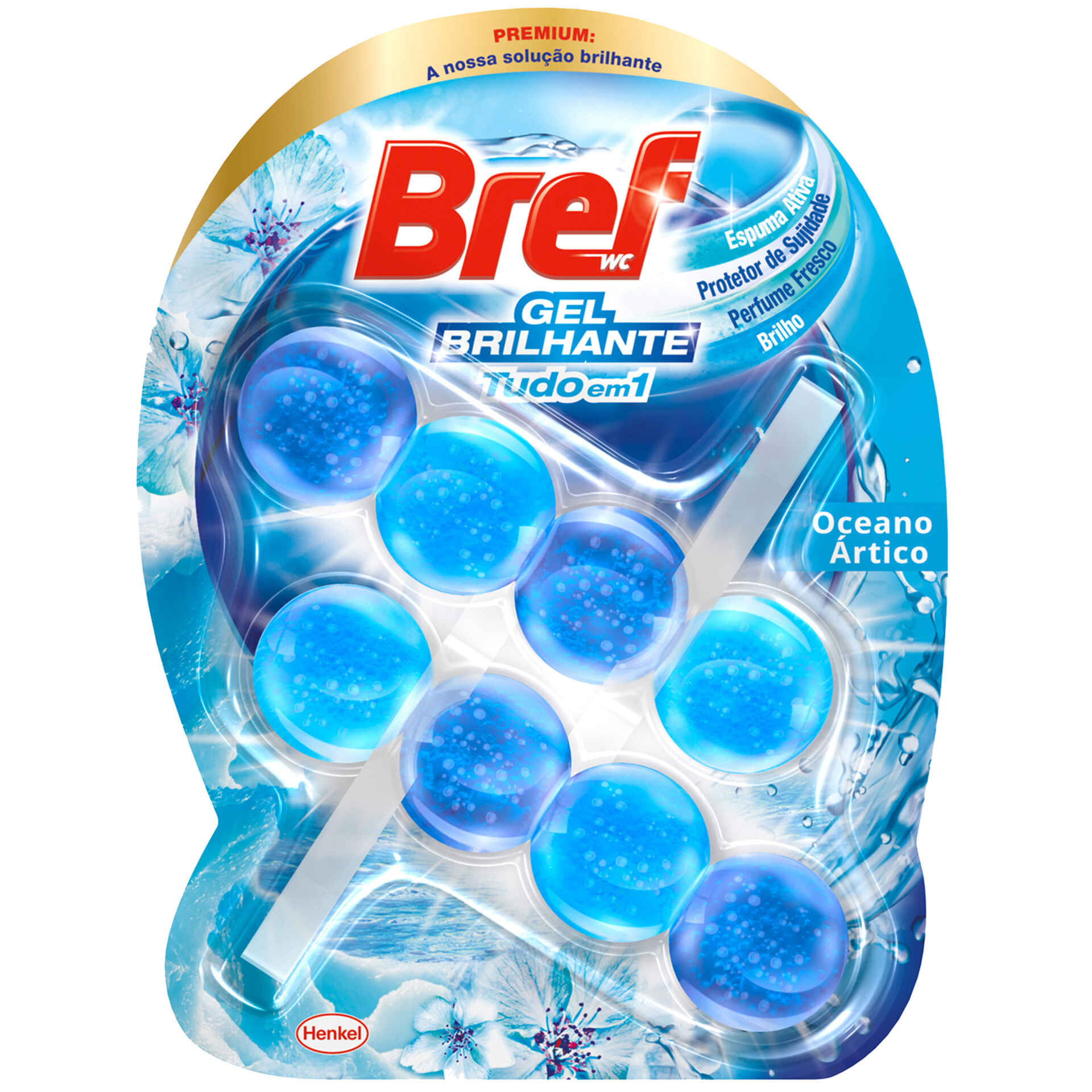 Bloco Sanitário Bright Gel Artic Ocean Bref Sonasol - emb. 2 un ...