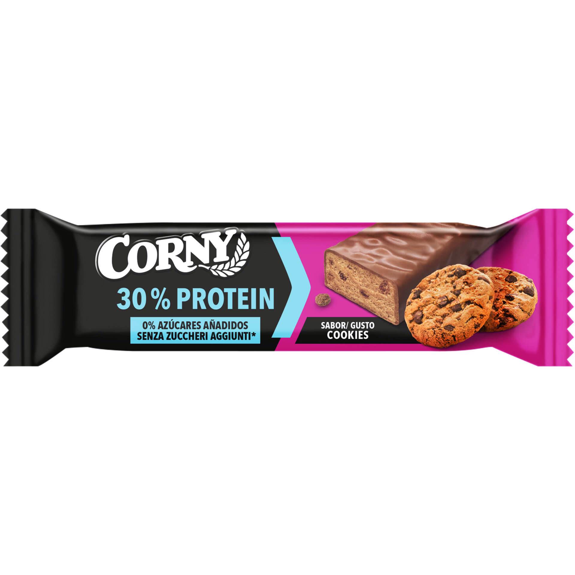 Barra Proteína Cookies Corny | Continente Online