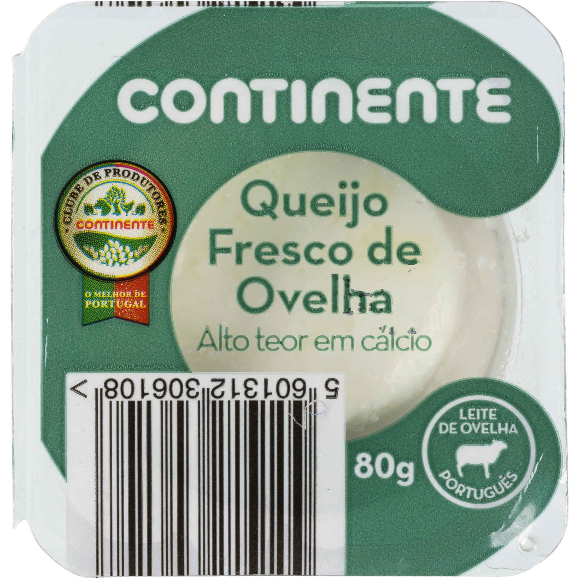 Queijo Fresco de Ovelha Continente - emb. 80 gr | Continente Online