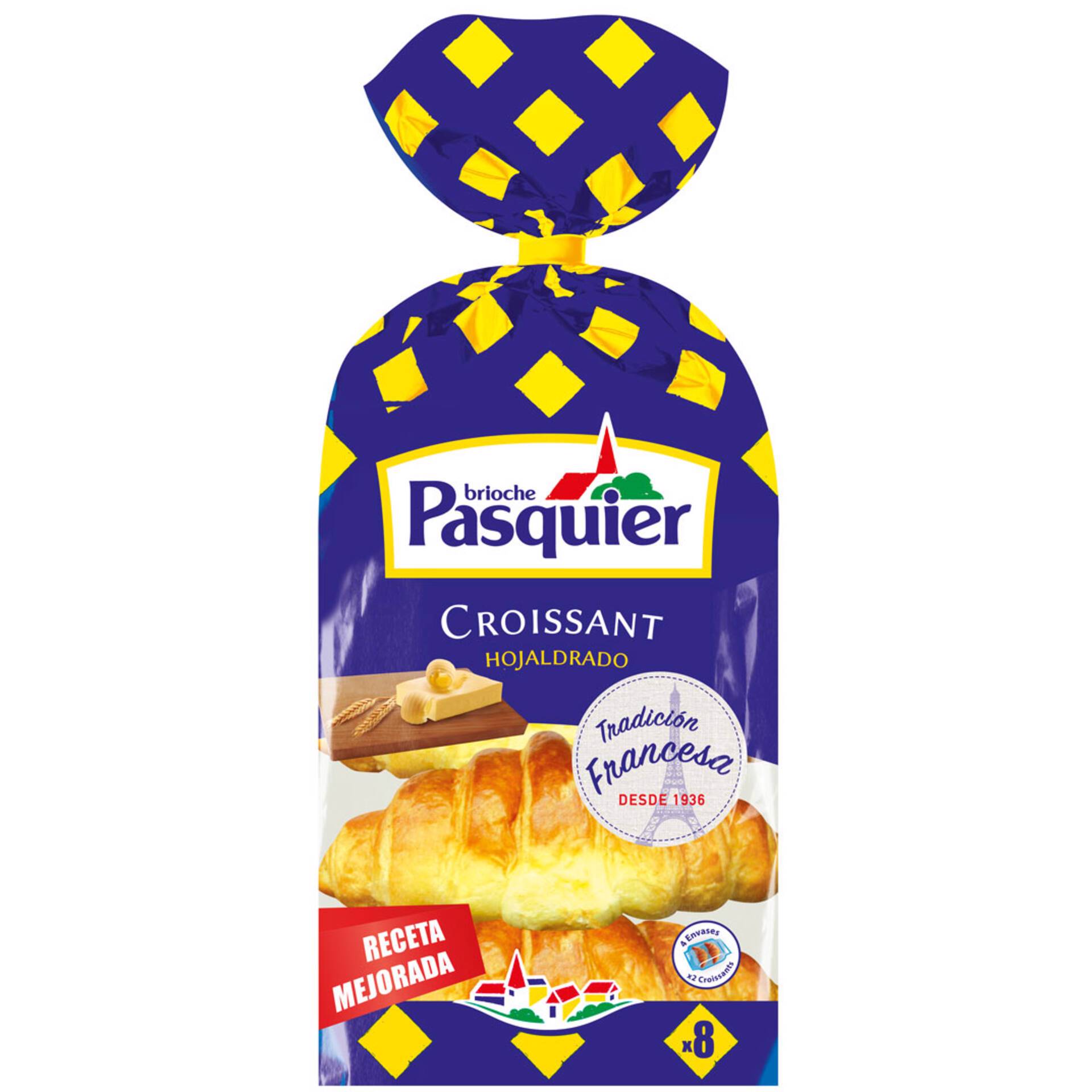 Croissant Brioche Brioche Pasquier - emb. 320 gr (8 un) | Continente Online