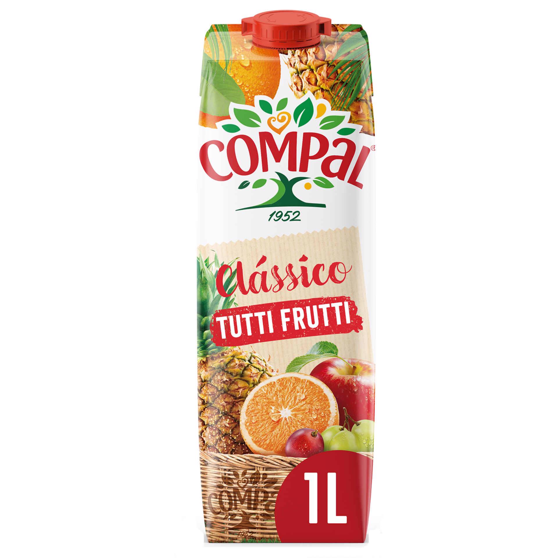 Néctar Tutti Frutti emb. 1 lt - Compal Clássico | Continente