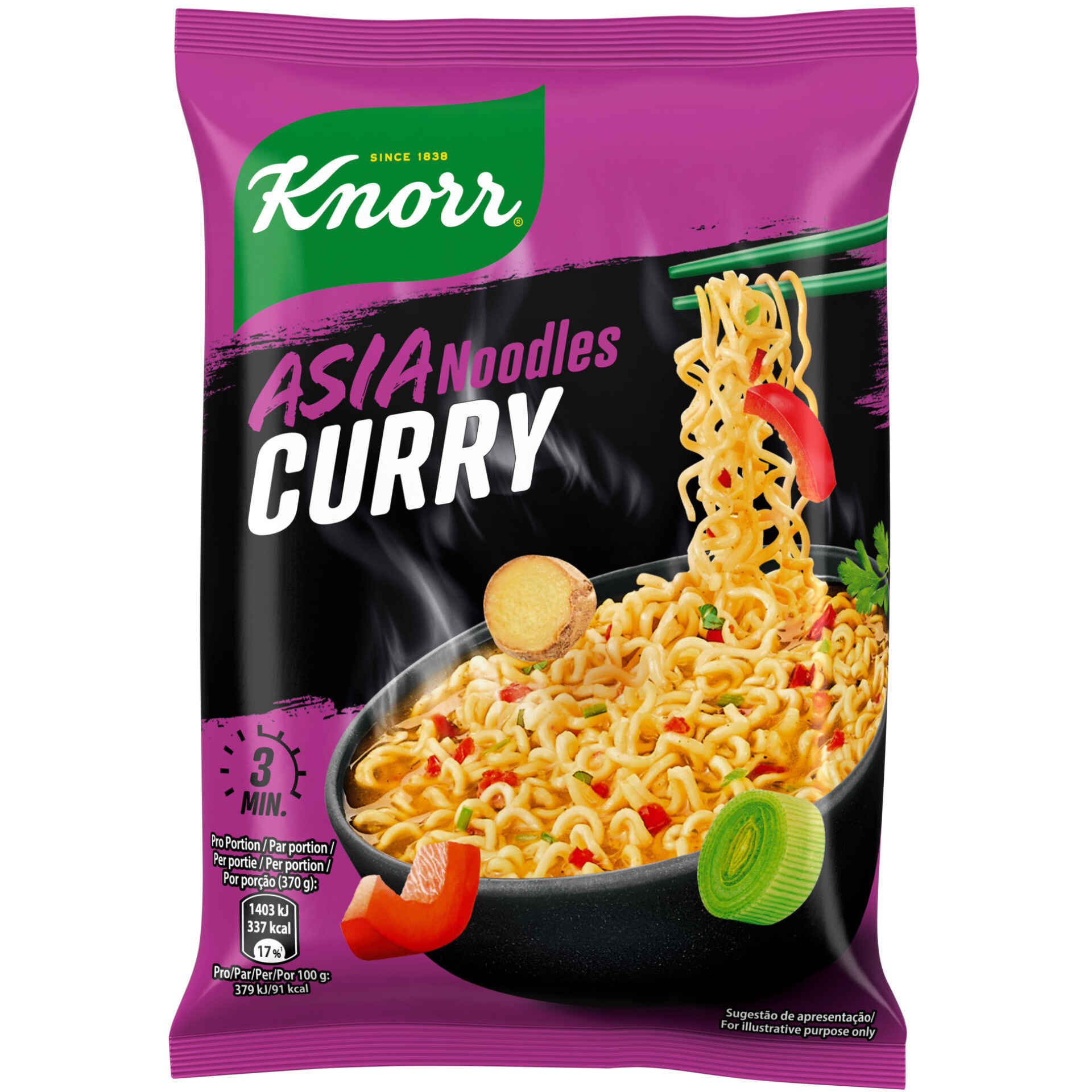 Noodles Caril Knorr | Continente Online