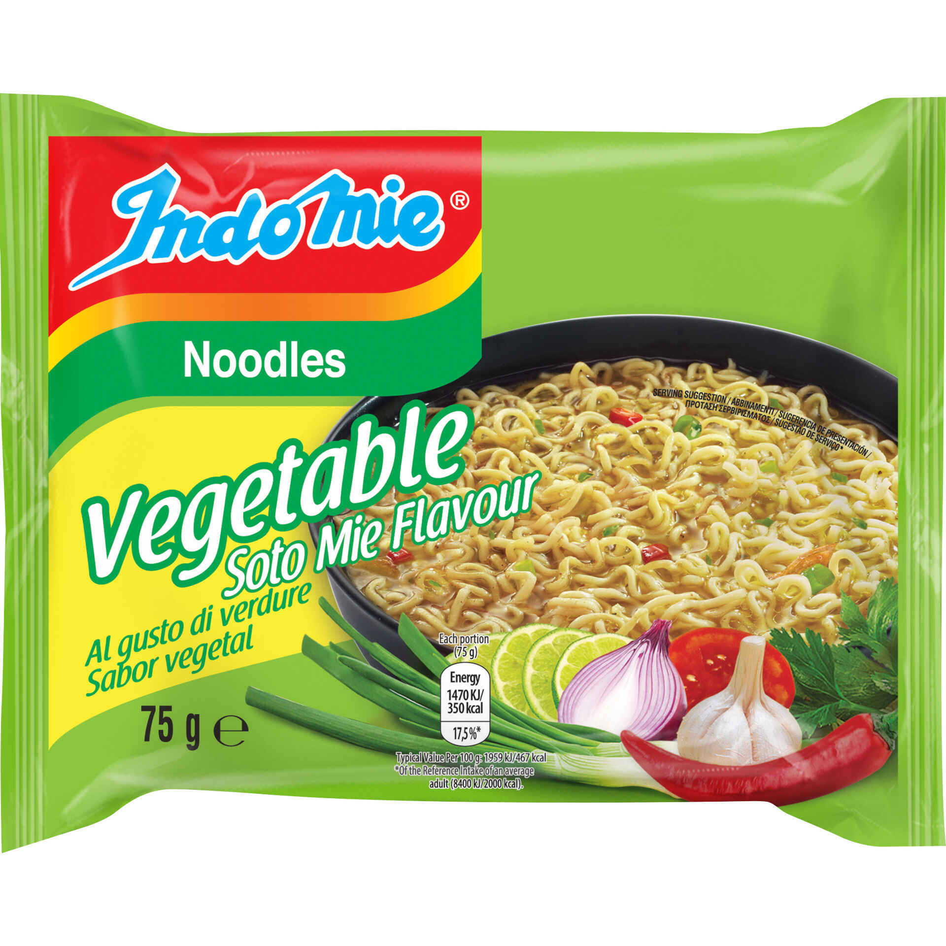 Noodles Vegetais Indómie - emb. 75 gr | Continente Online
