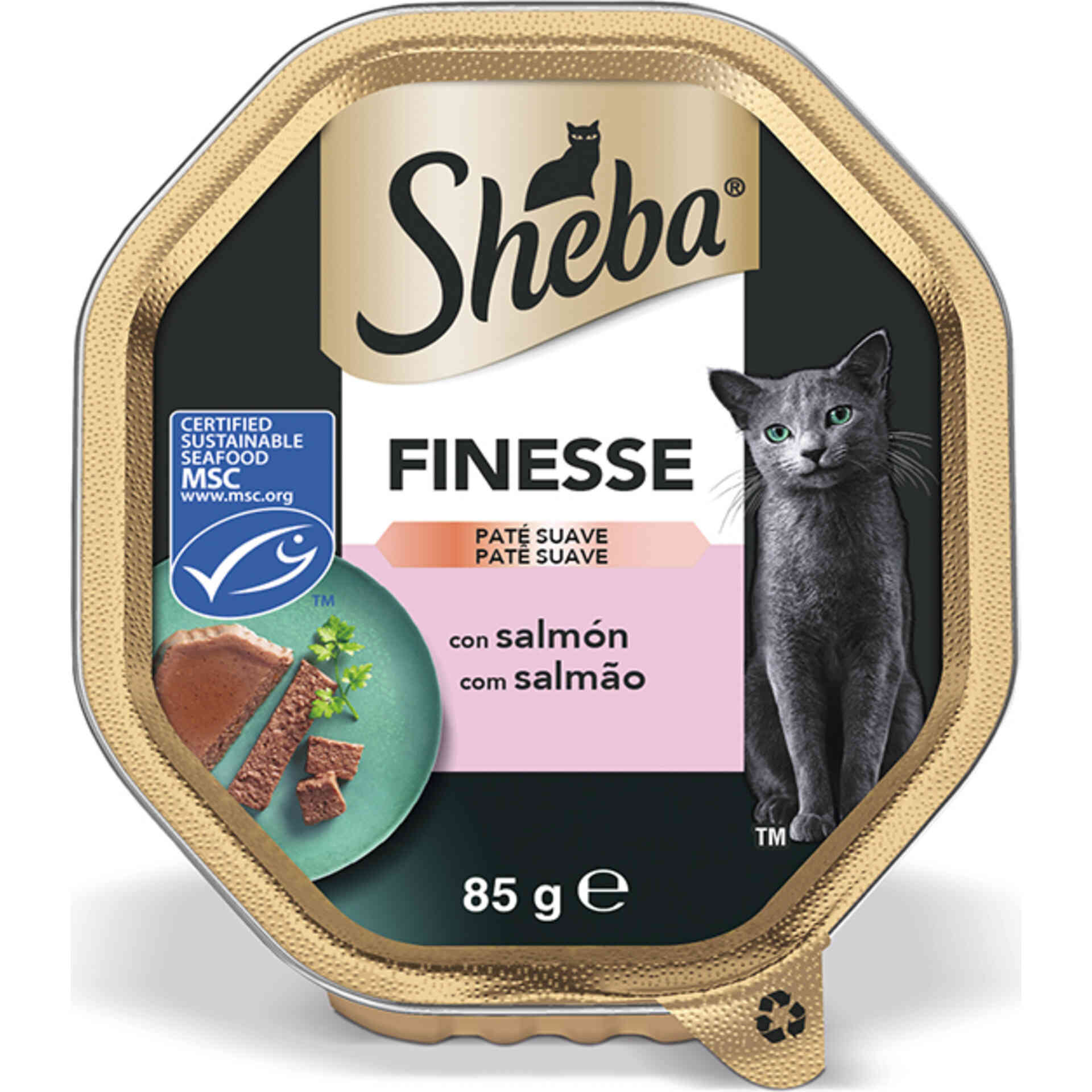 Comida Húmida para Gato Adulto Salmão Terrina Sheba | Continente Online