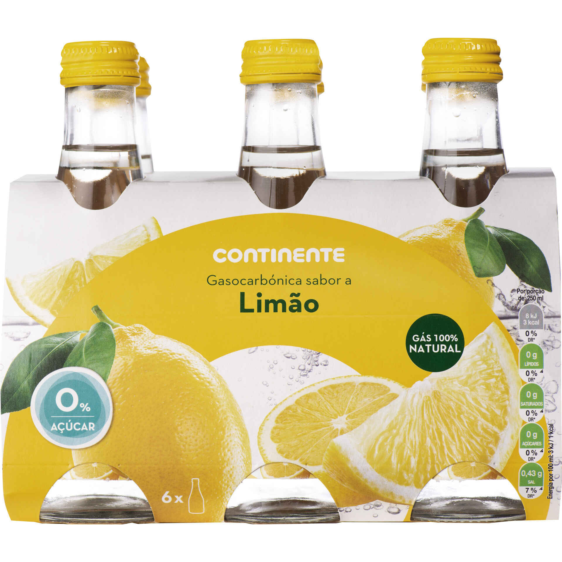 Água com Gás Limão Continente | Continente Online