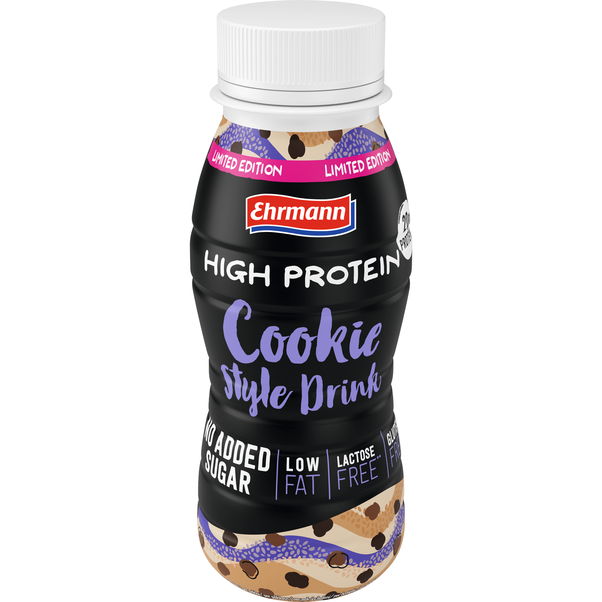 Iogurte Líquido Proteína Cookie sem Lactose Ehrmann - emb. 250 ml ...