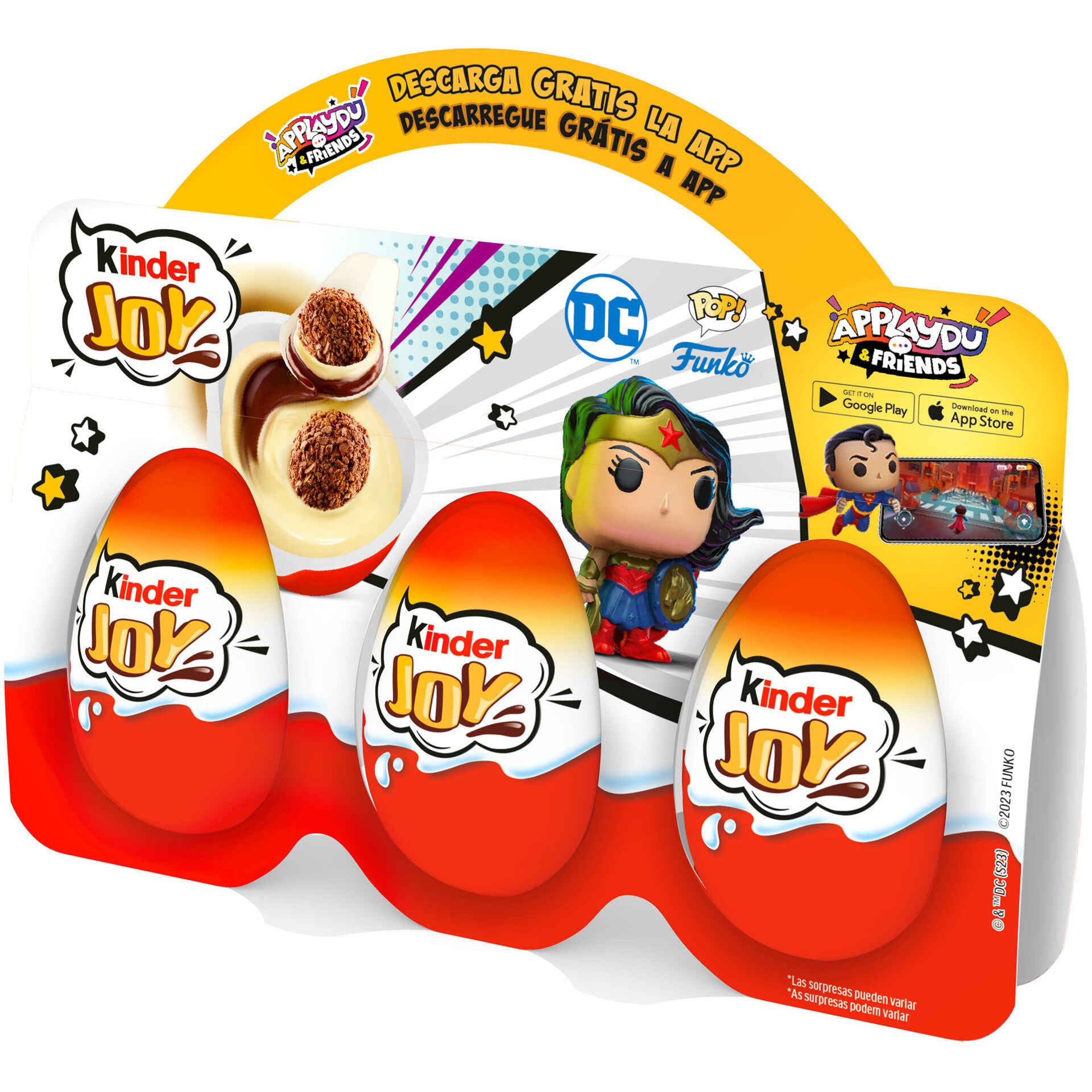 Ovo de Chocolate de Leite com Surpresa Kinder Joy | Continente Online