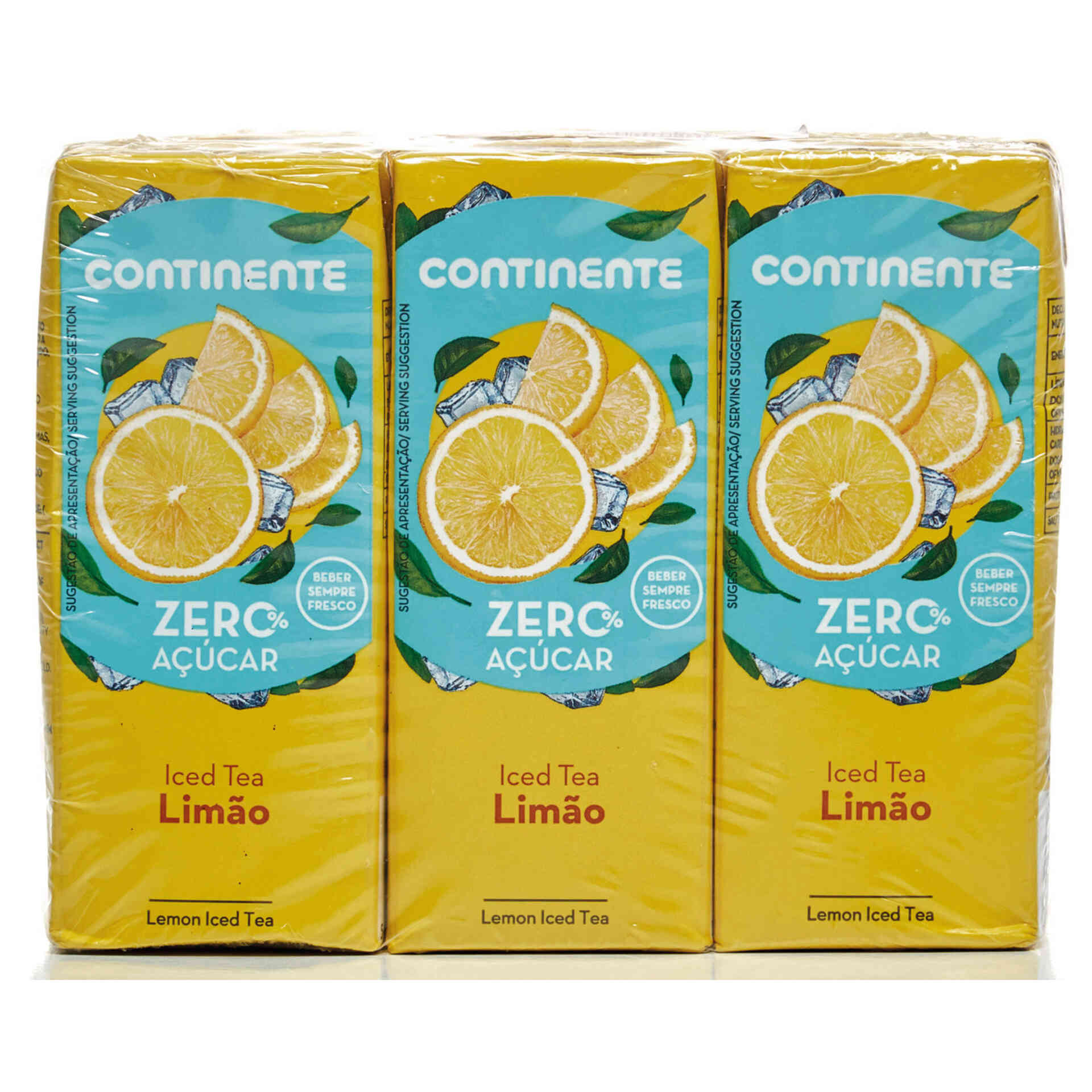 Ice Tea Limão sem Açúcar Continente - emb. 6 x 20 cl | Continente Online