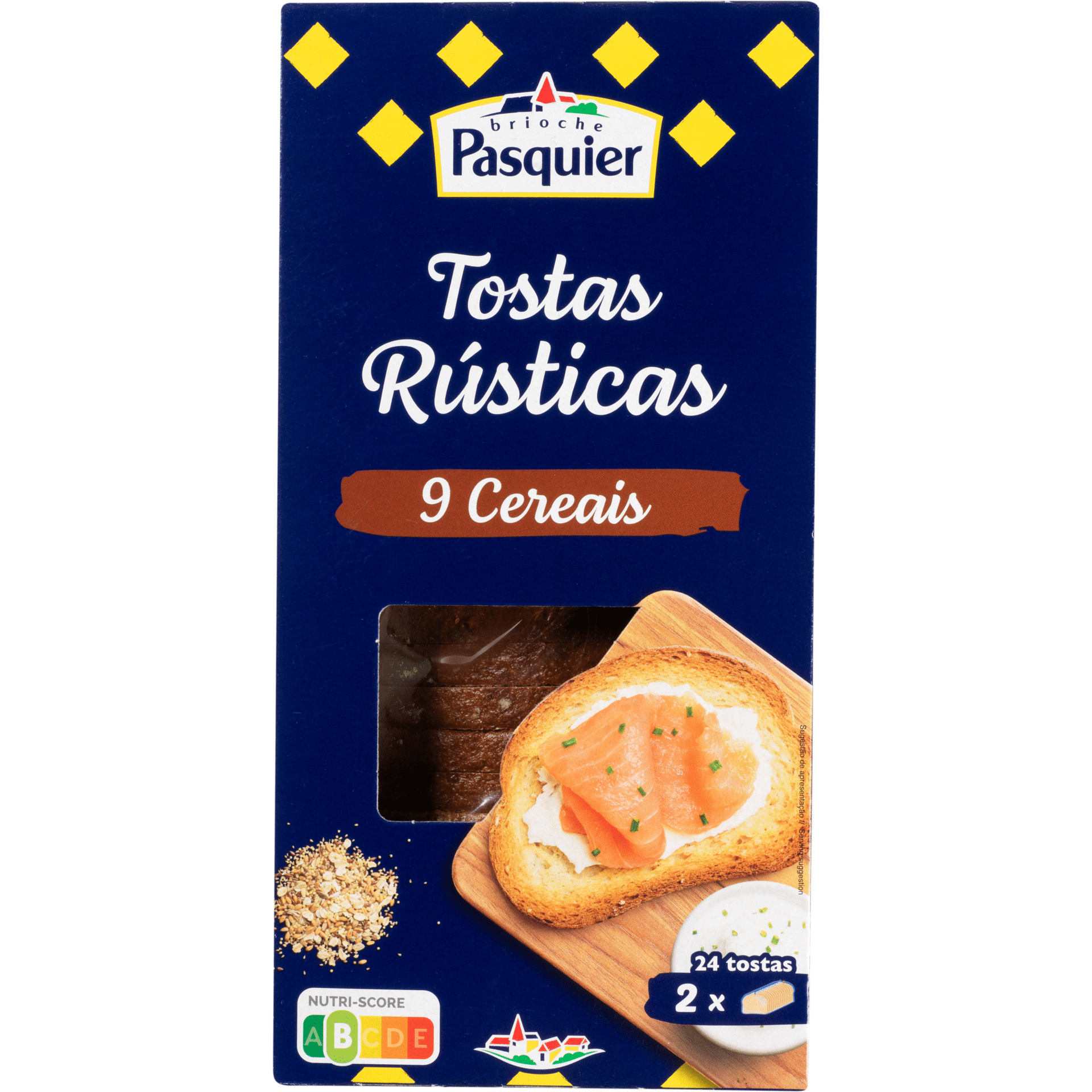 Tostas Rústicas 9 Cereais Brioche Pasquier - 2 un x 120 gr (240 gr ...