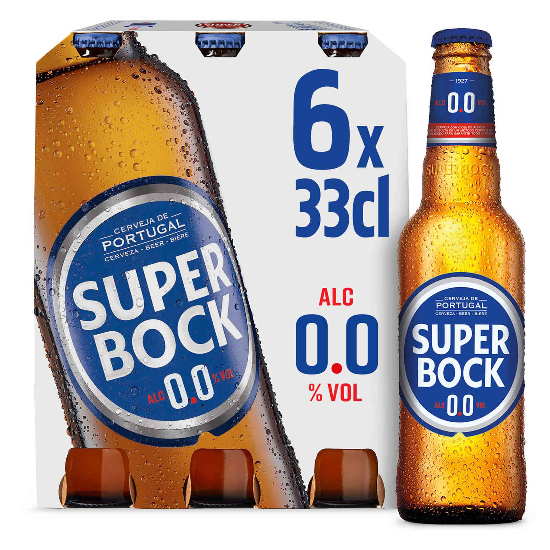 Cerveja sem Álcool Super Bock - emb. 6 x 33 cl | Continente Online