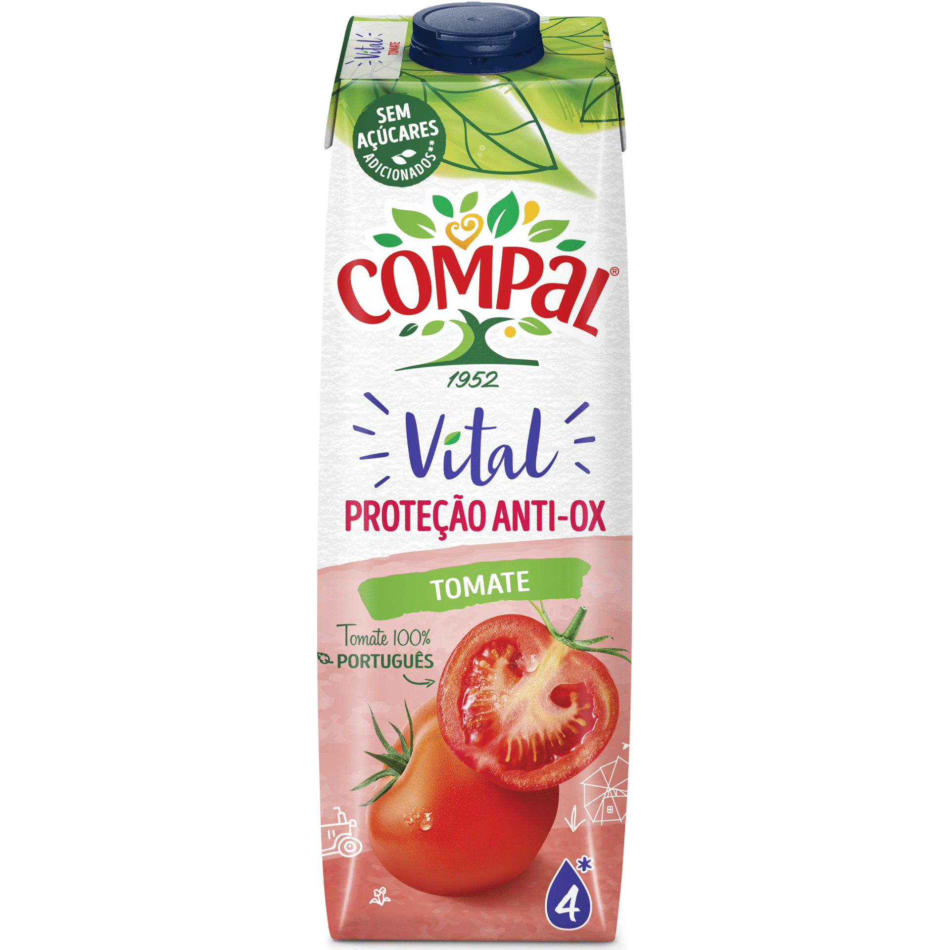 Sumo Tomate Compal Vital Anti-ox - emb. 1 lt | Continente Online