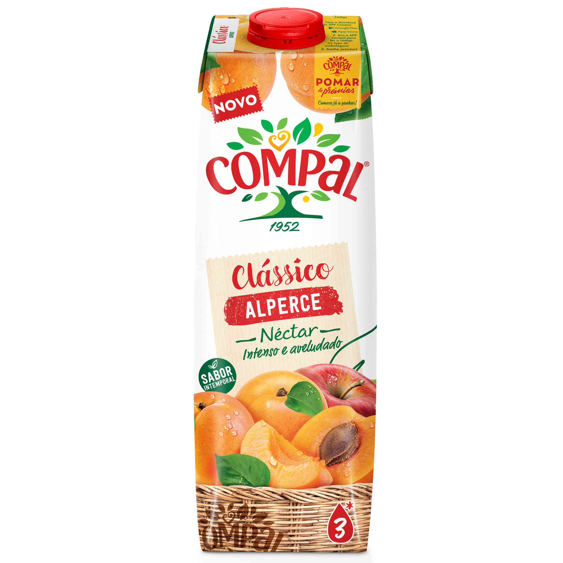Néctar Alperce Compal Clássico - emb. 1 lt | Continente Online