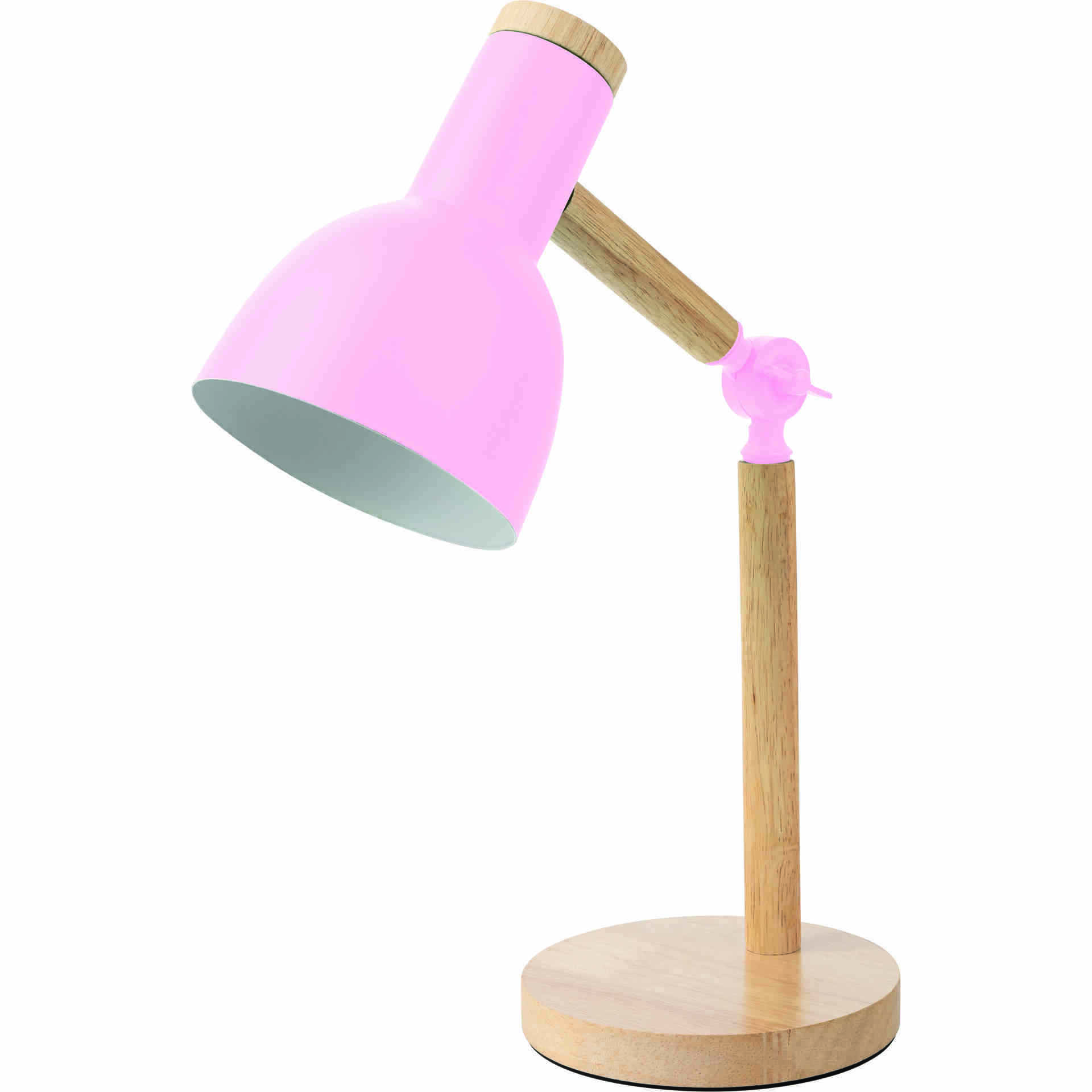 Candeeiro de Secretária Articulado Rosa E27 Kasa - emb. 1 un ...