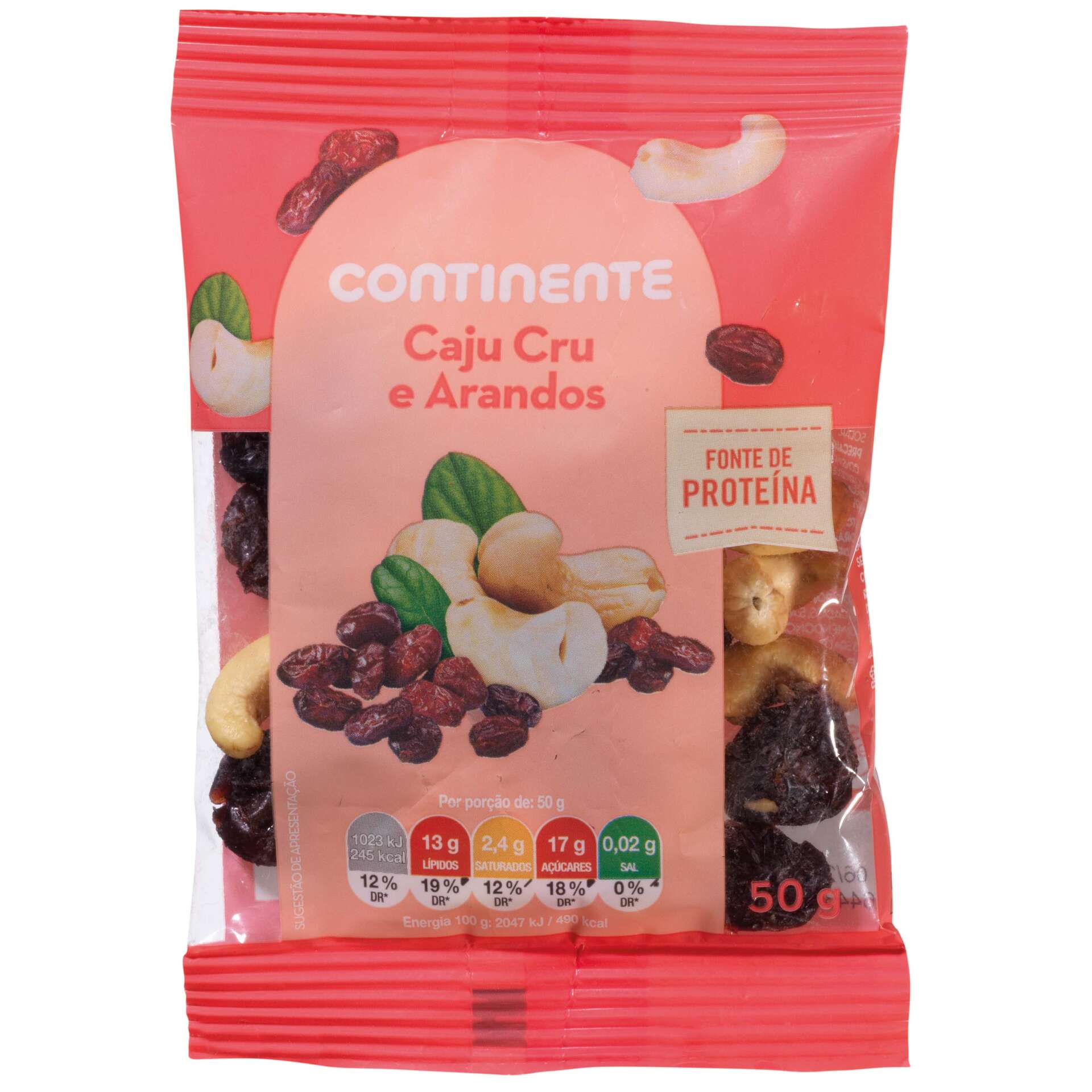 Mix Caju Cru e Arandos Continente | Continente Online