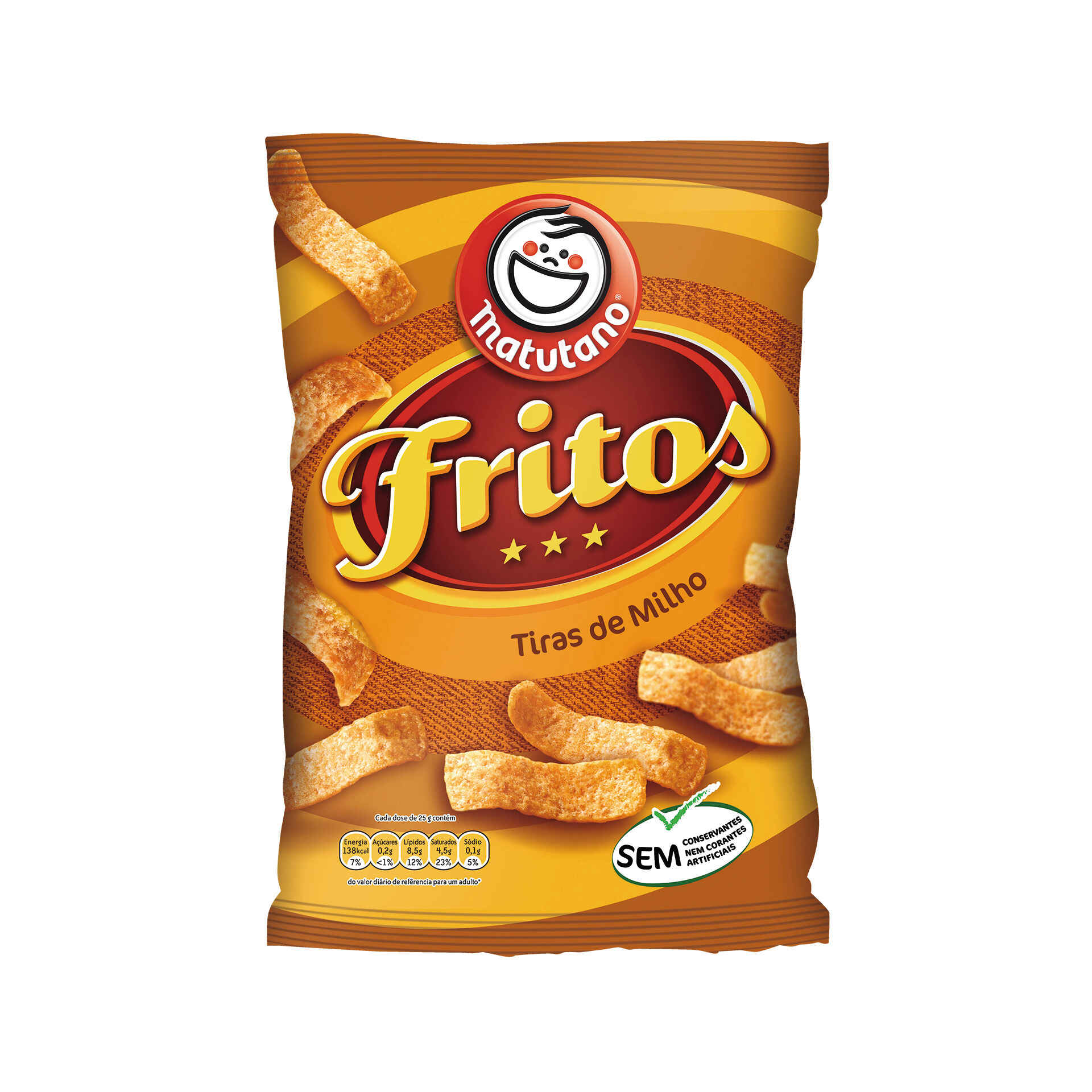 Snacks Fritos Tiras de Milho emb. 130 gr - Matutano | Continente