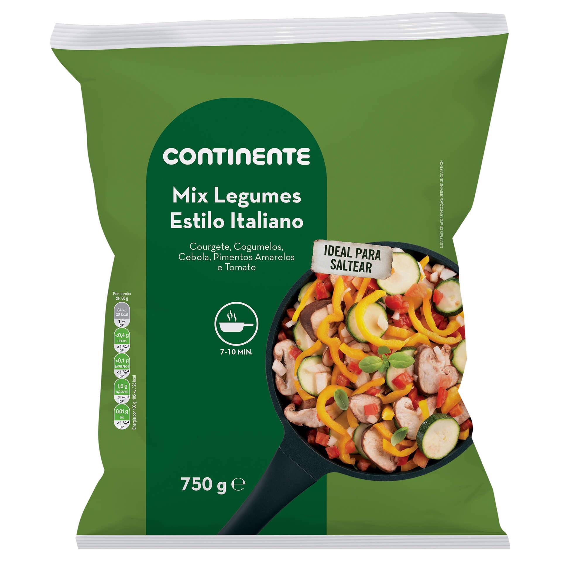 Mistura de Legumes Estilo Italiano Continente - emb. 750 gr | Continente Online