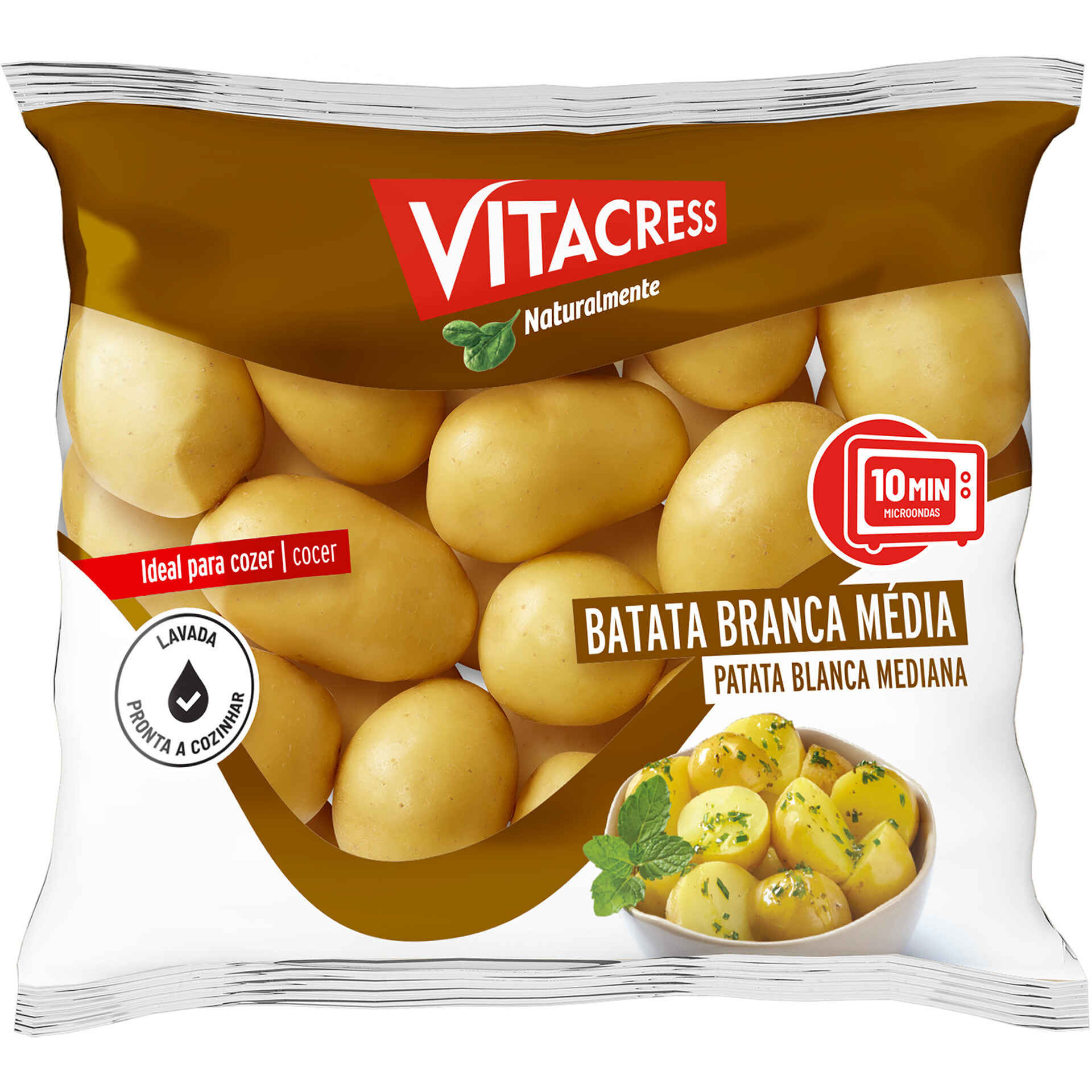 Batata Branca Média Vitacress - emb. 600 gr | Continente Online