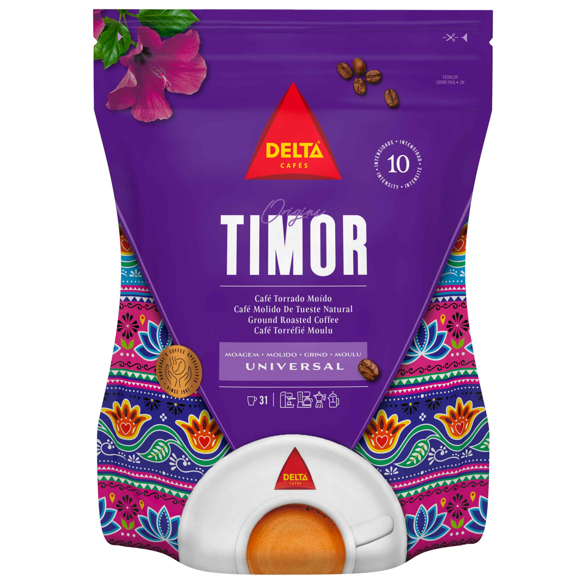 Café Moído Torrado Moagem Universal Origins Timor Int 10 Delta ...