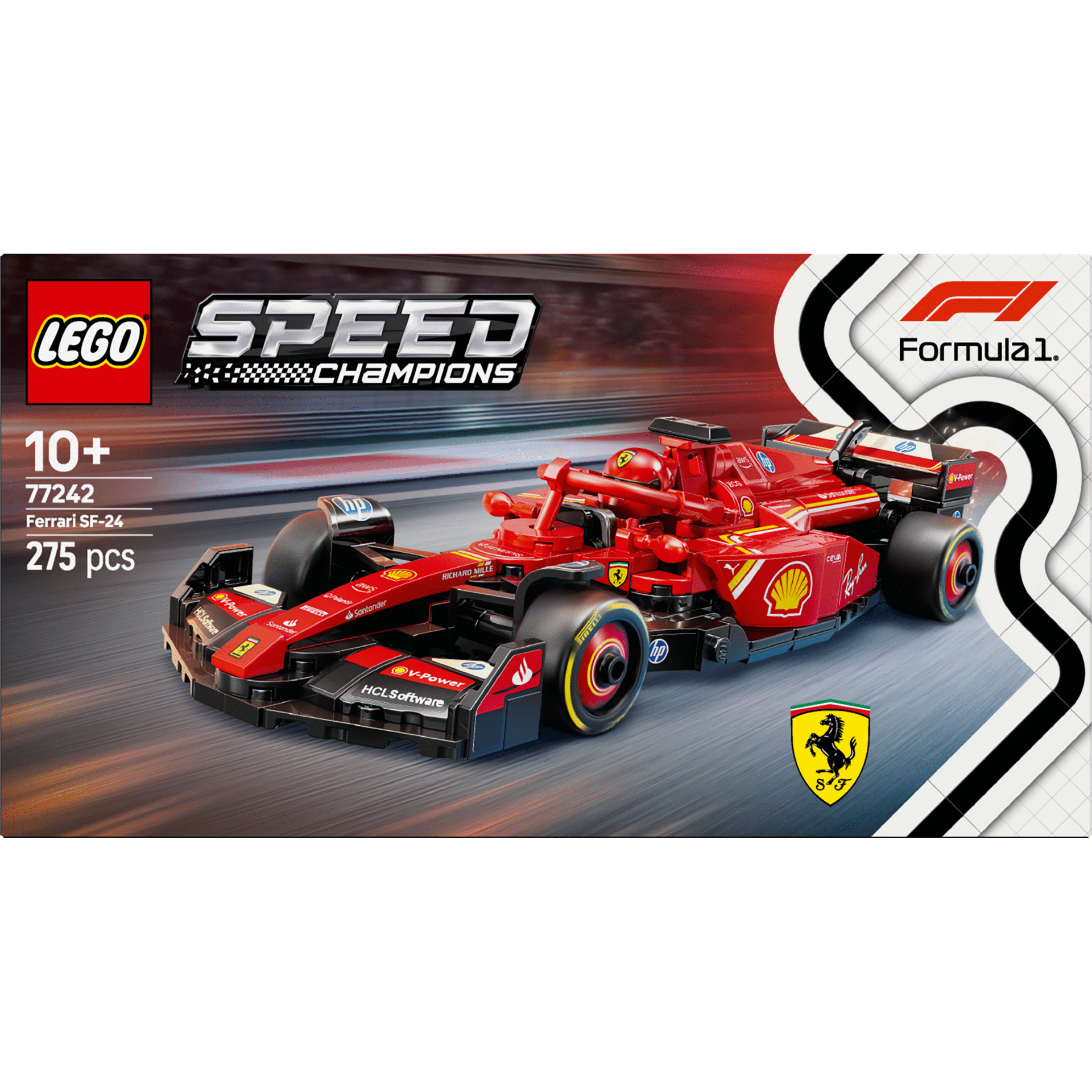 Carro de Corrida Ferrari SF-24 F1 - 77242 LEGO Speed Champions ...