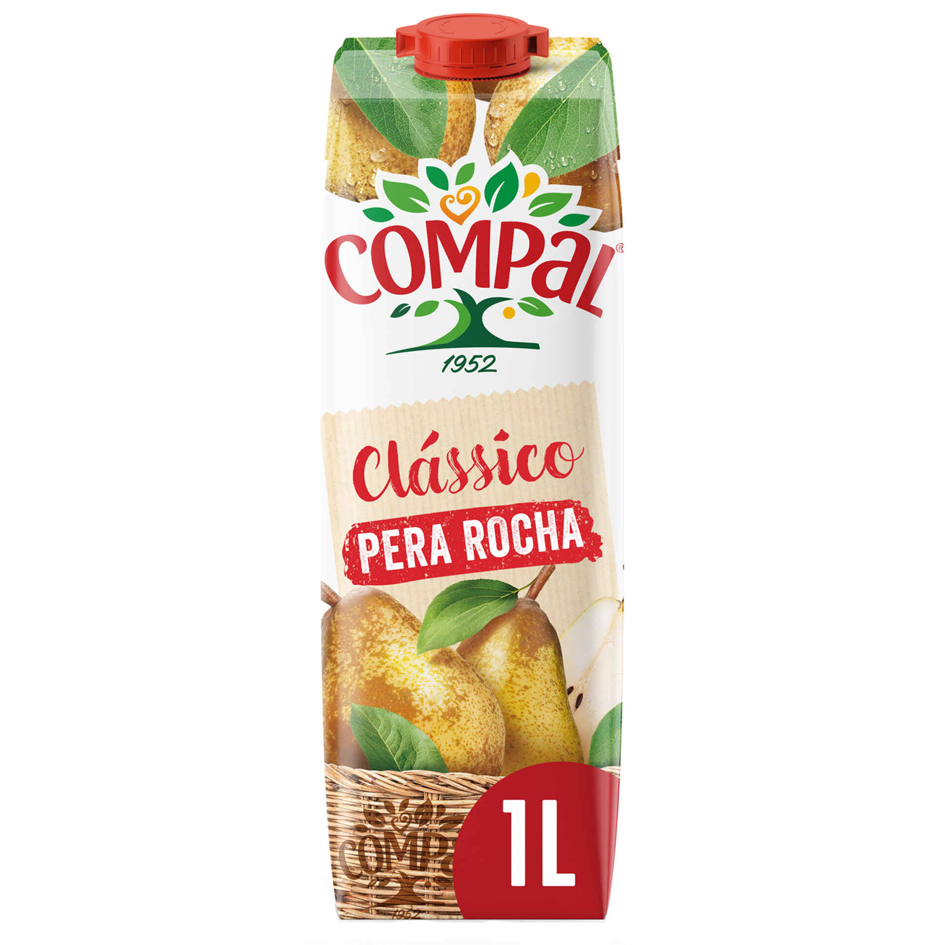 Néctar Pera Rocha emb. 1 lt - Compal Clássico | Continente Néctar Pera Rocha emb. 1 lt - Compal Clássico | Continente
