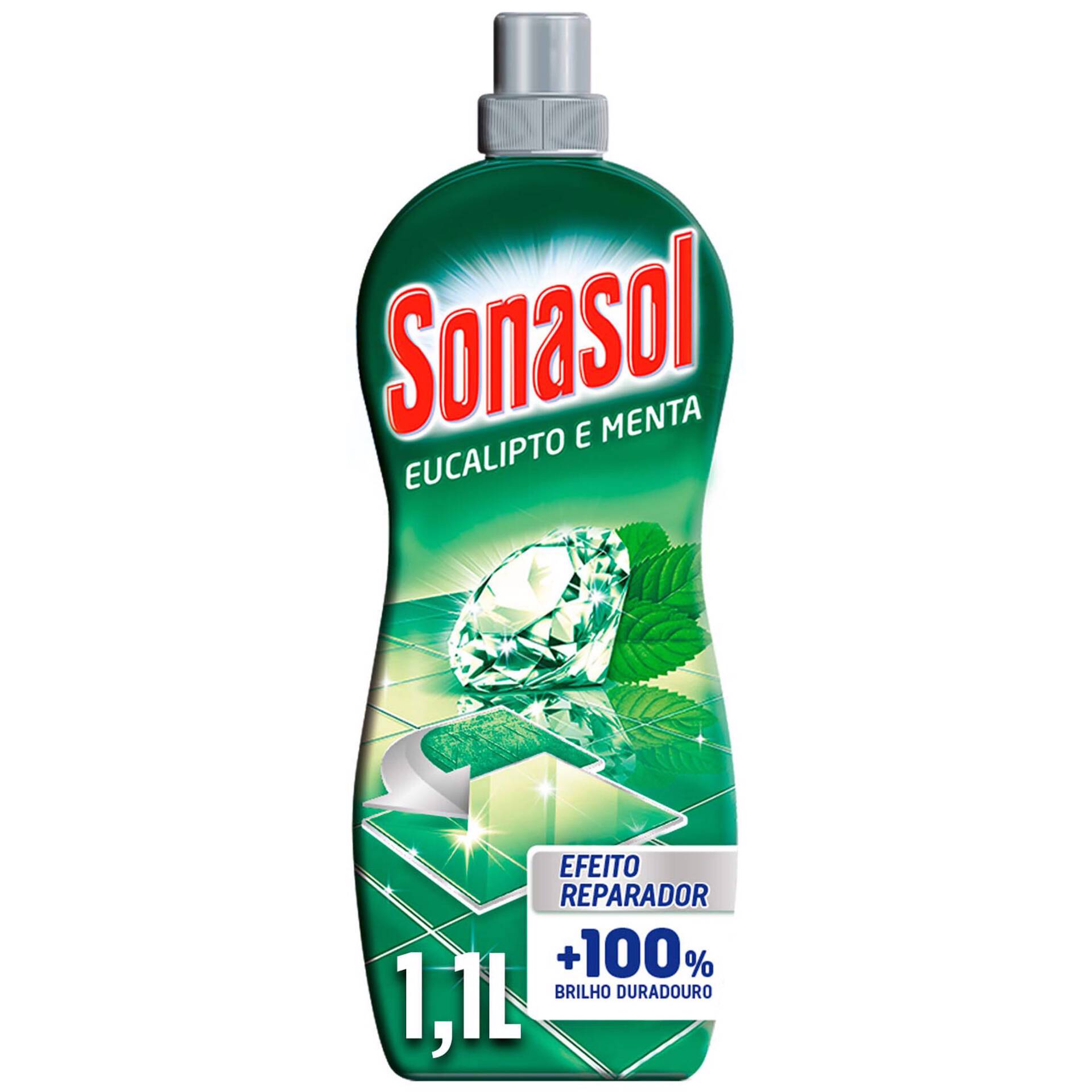 Lava Tudo Líquido Brilhante Efeito Reparador Eucalipto e Menta Sonasol ...