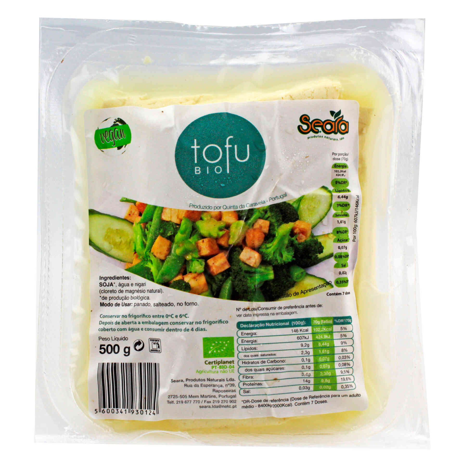 Tofu Refrigerado Biológico Seara | Continente Online