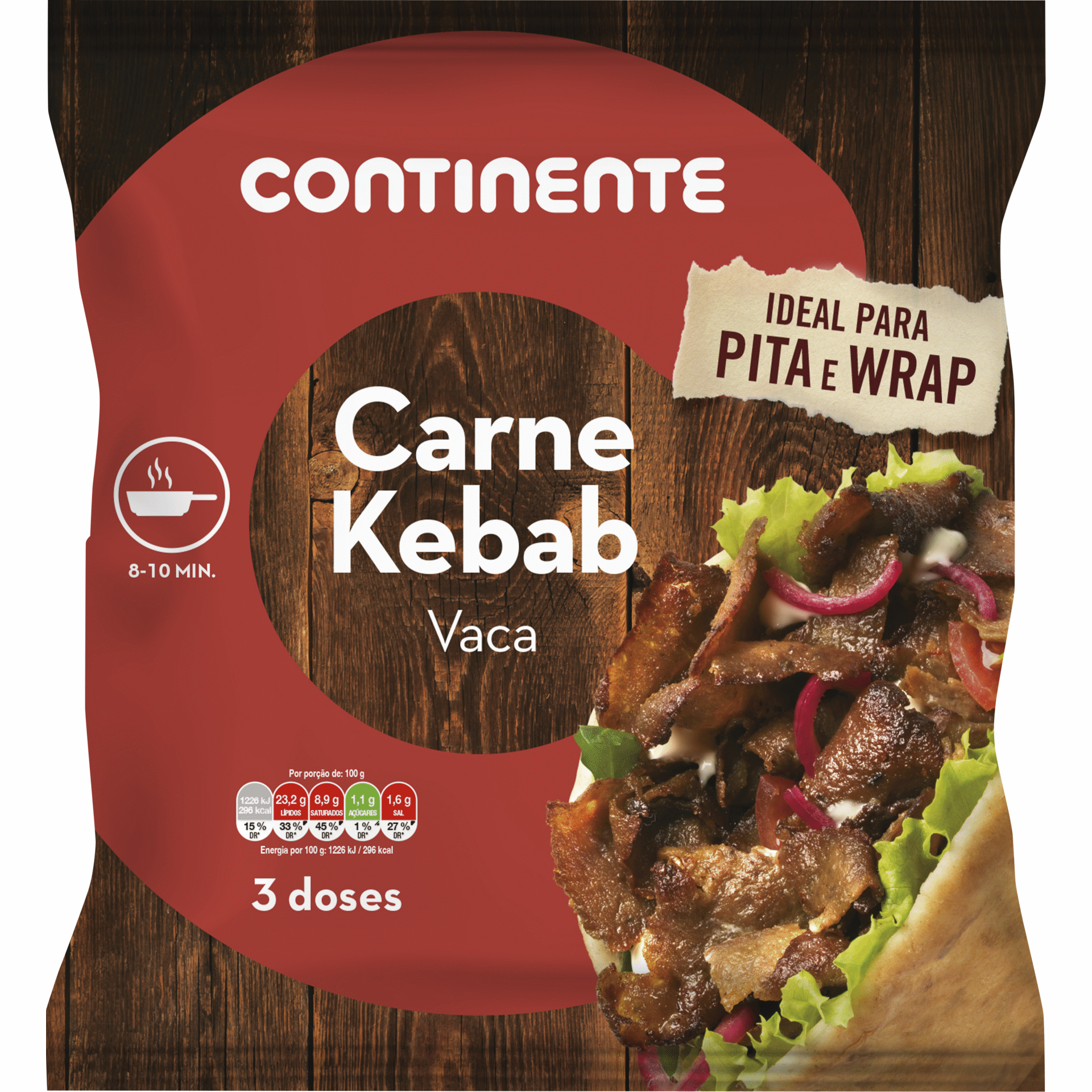Carne Kebab Vaca Continente | Continente Online