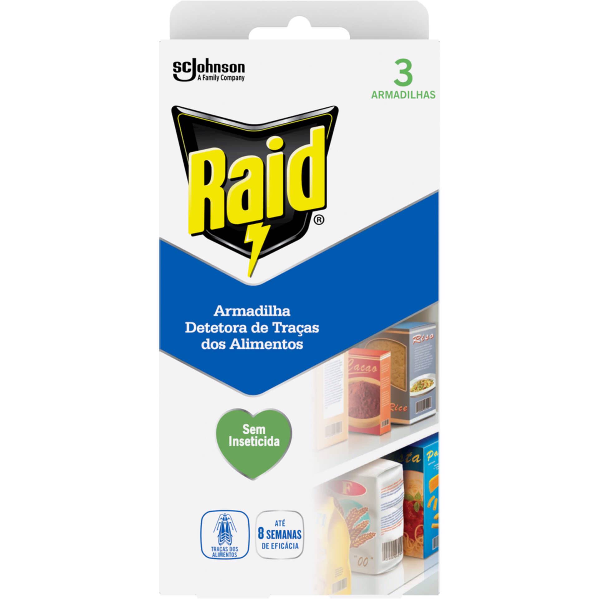 Inseticida Anti-Traça Alimentos Raid - emb. 3 un | Continente Online