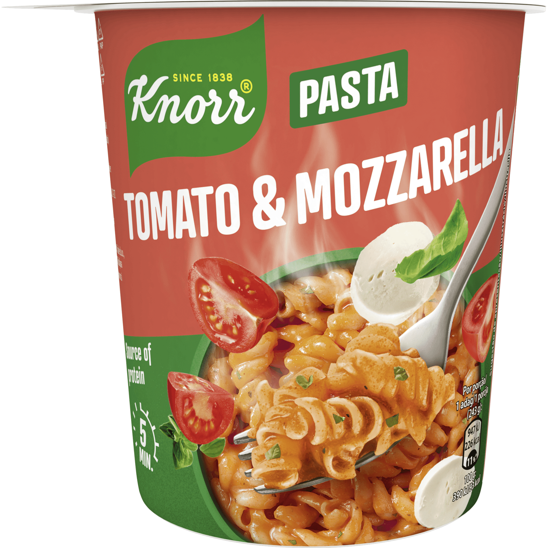 Pasta Tomate e Mozzarella Pot Knorr - emb. 72 gr | Continente Online