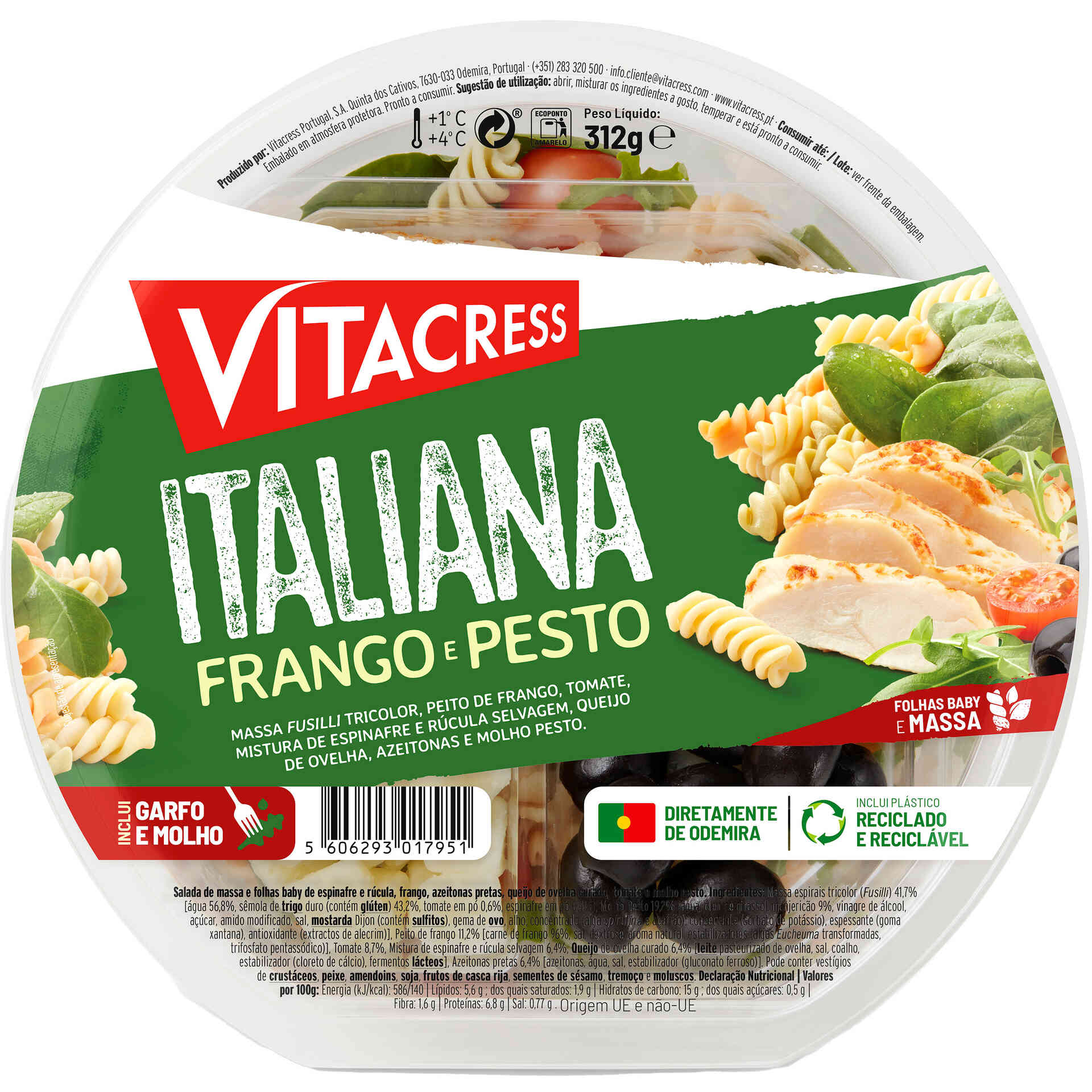 Salada Italiana Vitacress - emb. 312 gr | Continente Online