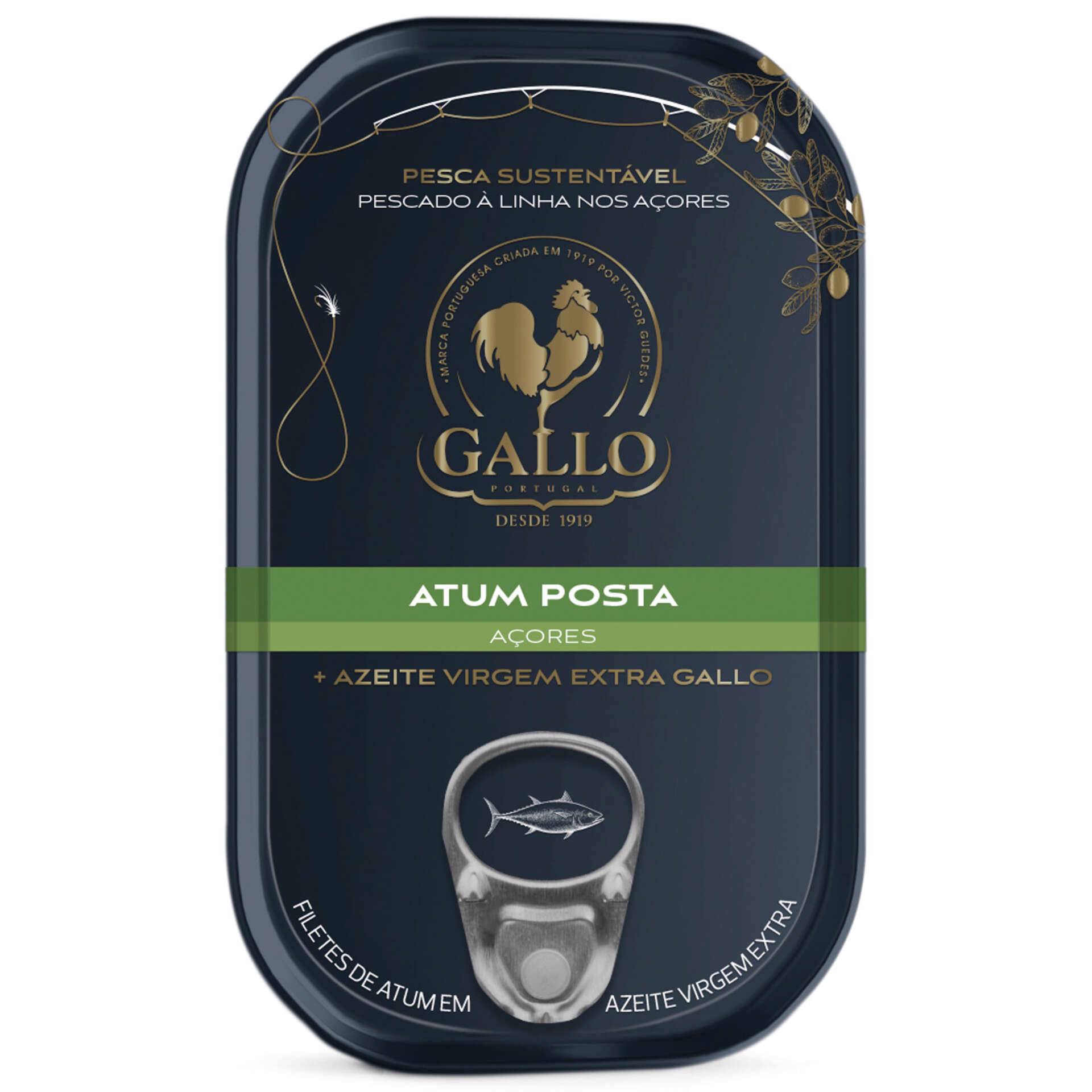 Atum Posta em Azeite Gallo - emb. 120 gr (peso escorrido 85 gr ...